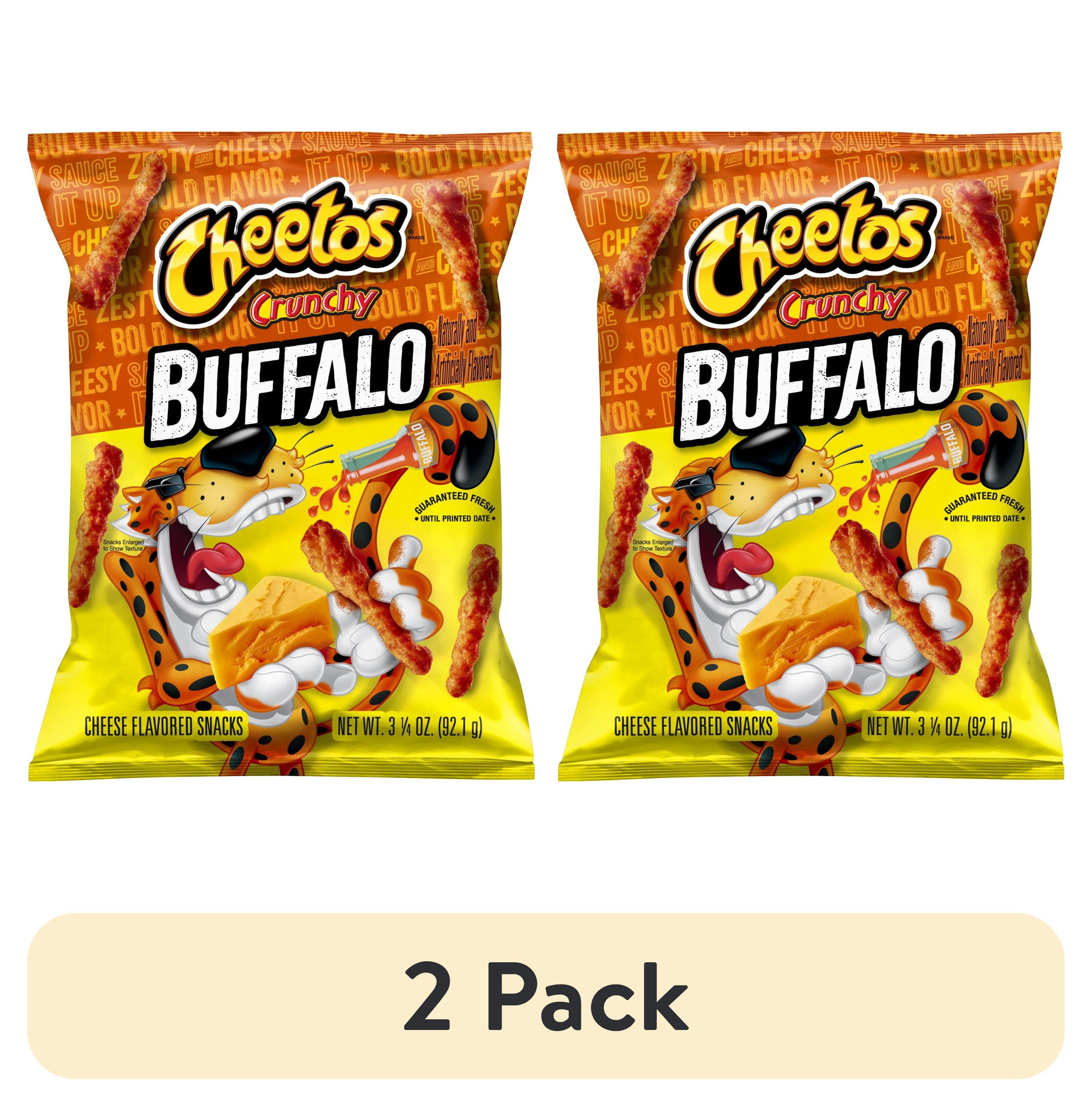 (2 pack) Cheetos Crunchy Cheese Flavored Snacks Buffalo Flavored 3.25 ...