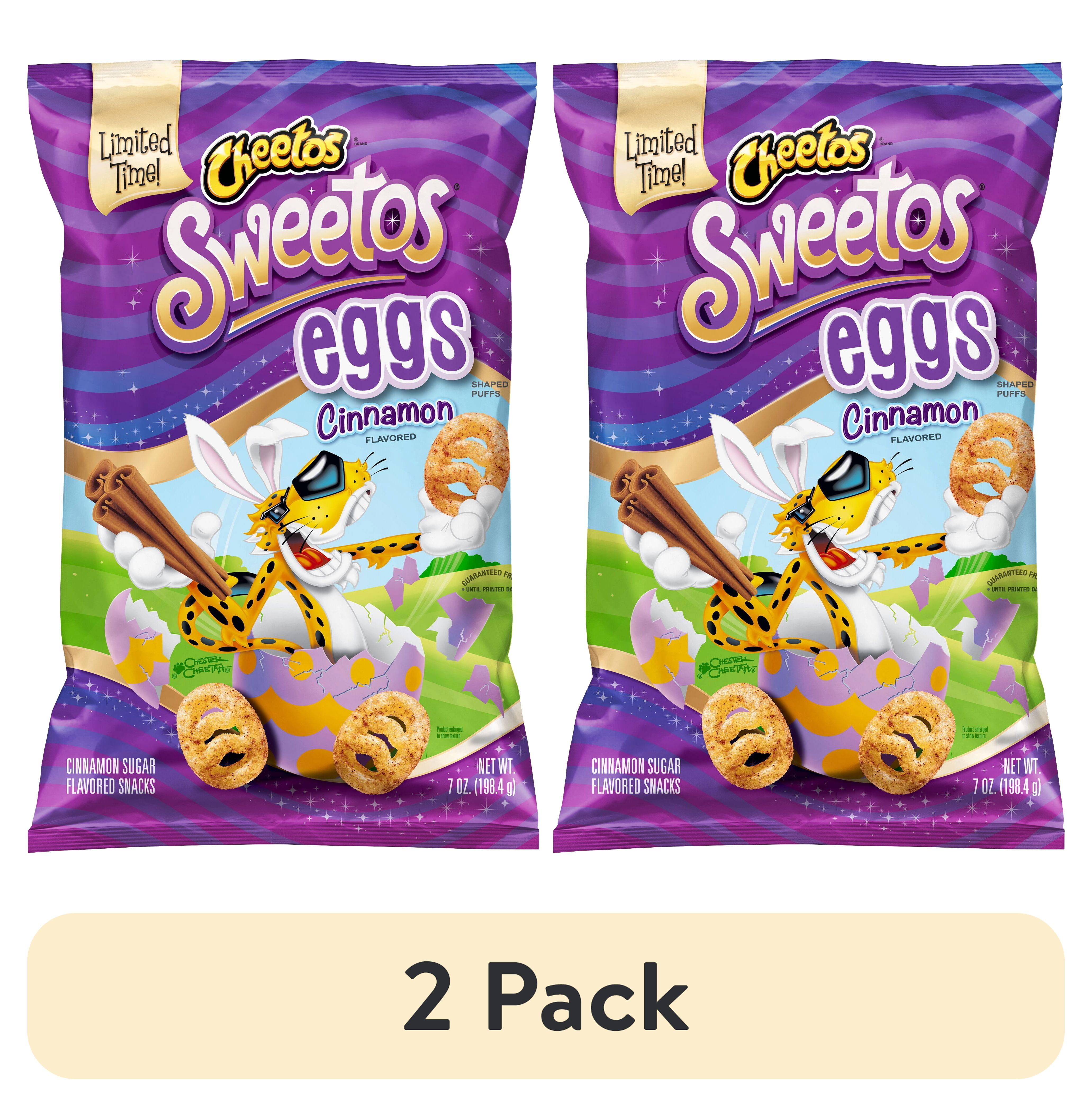 (1 pack) Cheetos Sweetos Cinnamon Sugar Eggs, Limited Time Only, 7 oz ...