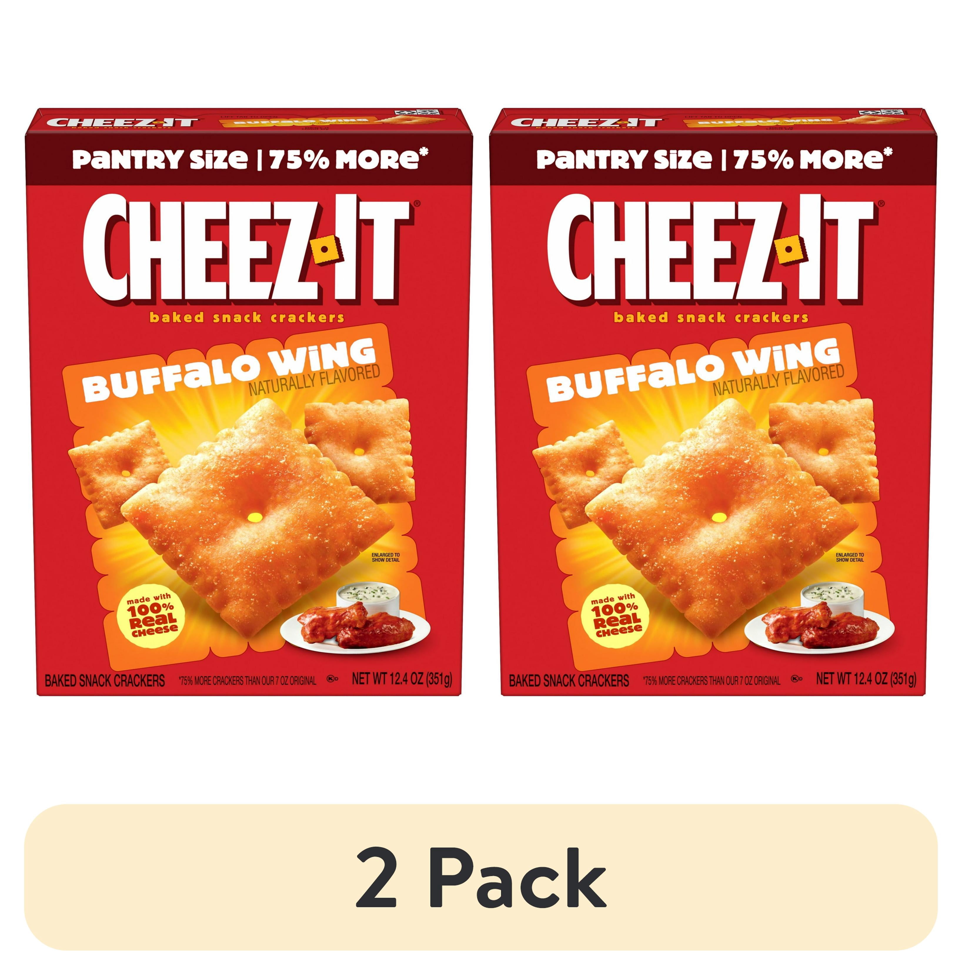 (2 pack) Cheez-It Buffalo Wing Cheese Crackers, Baked Snack Crackers ...
