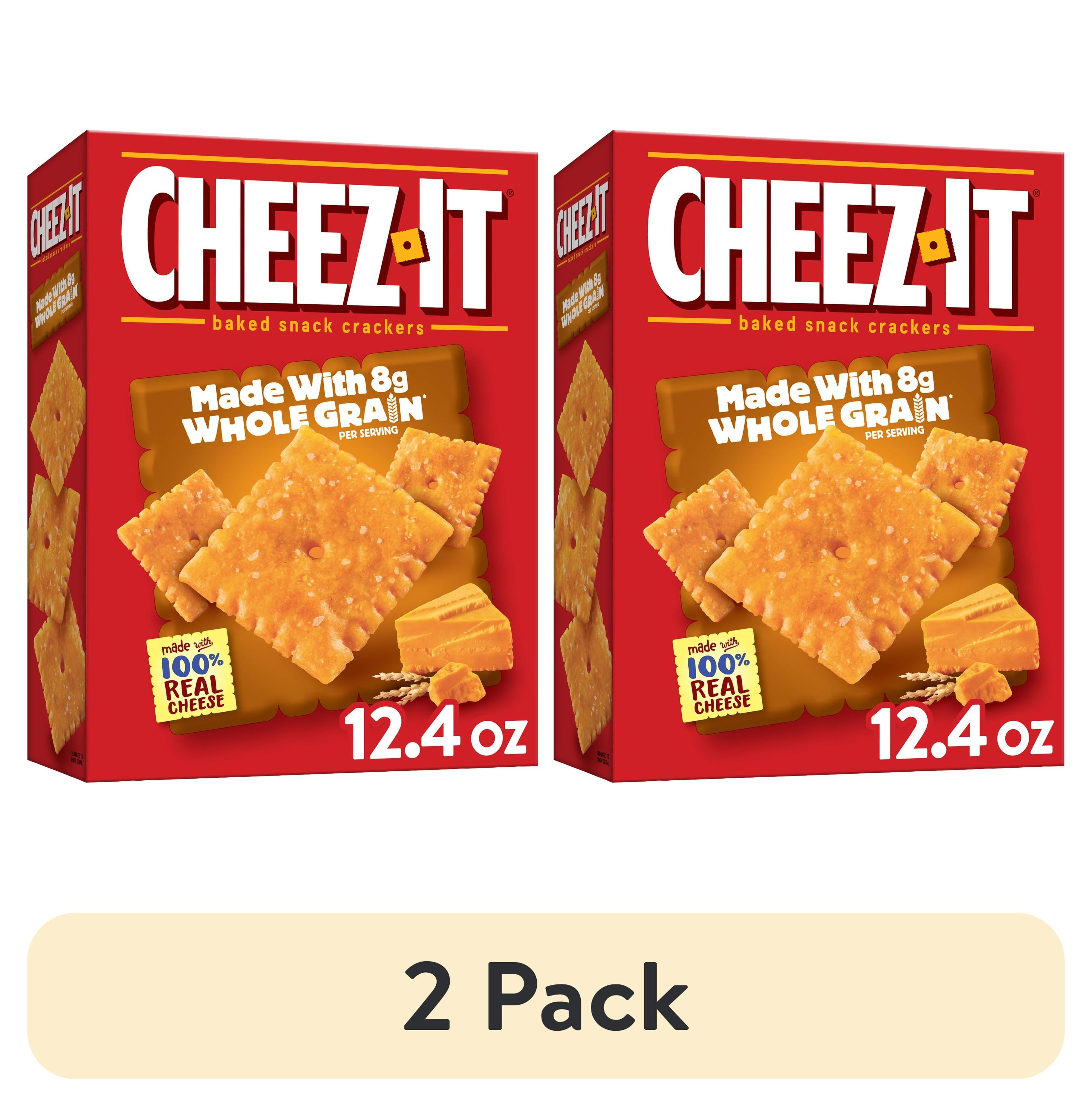 (2 pack) Cheez-It Made with Whole Grain Cheese Crackers, Baked Snack ...