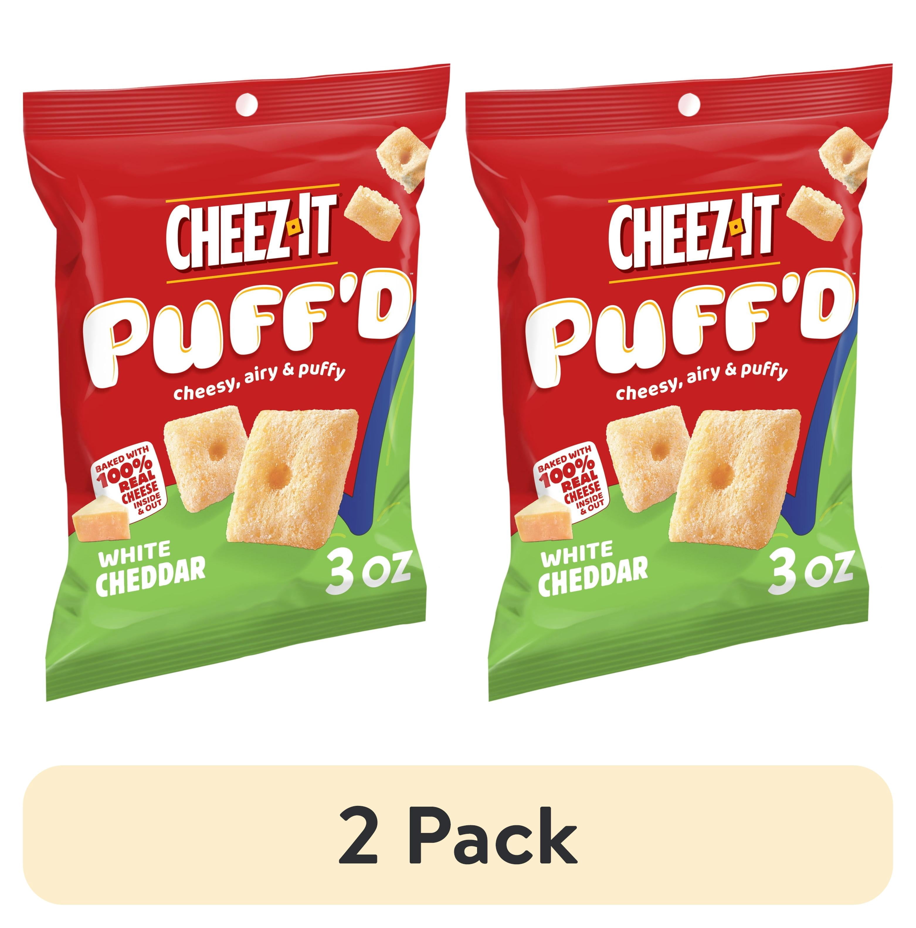 (2 pack) Cheez-It Puff'd White Cheddar Cheesy Baked Snacks, Puffed ...