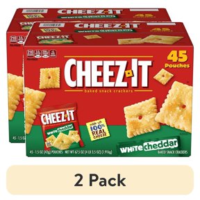 Cheez-It White Cheddar Cheese Crackers (Pack of 24) - Walmart.com