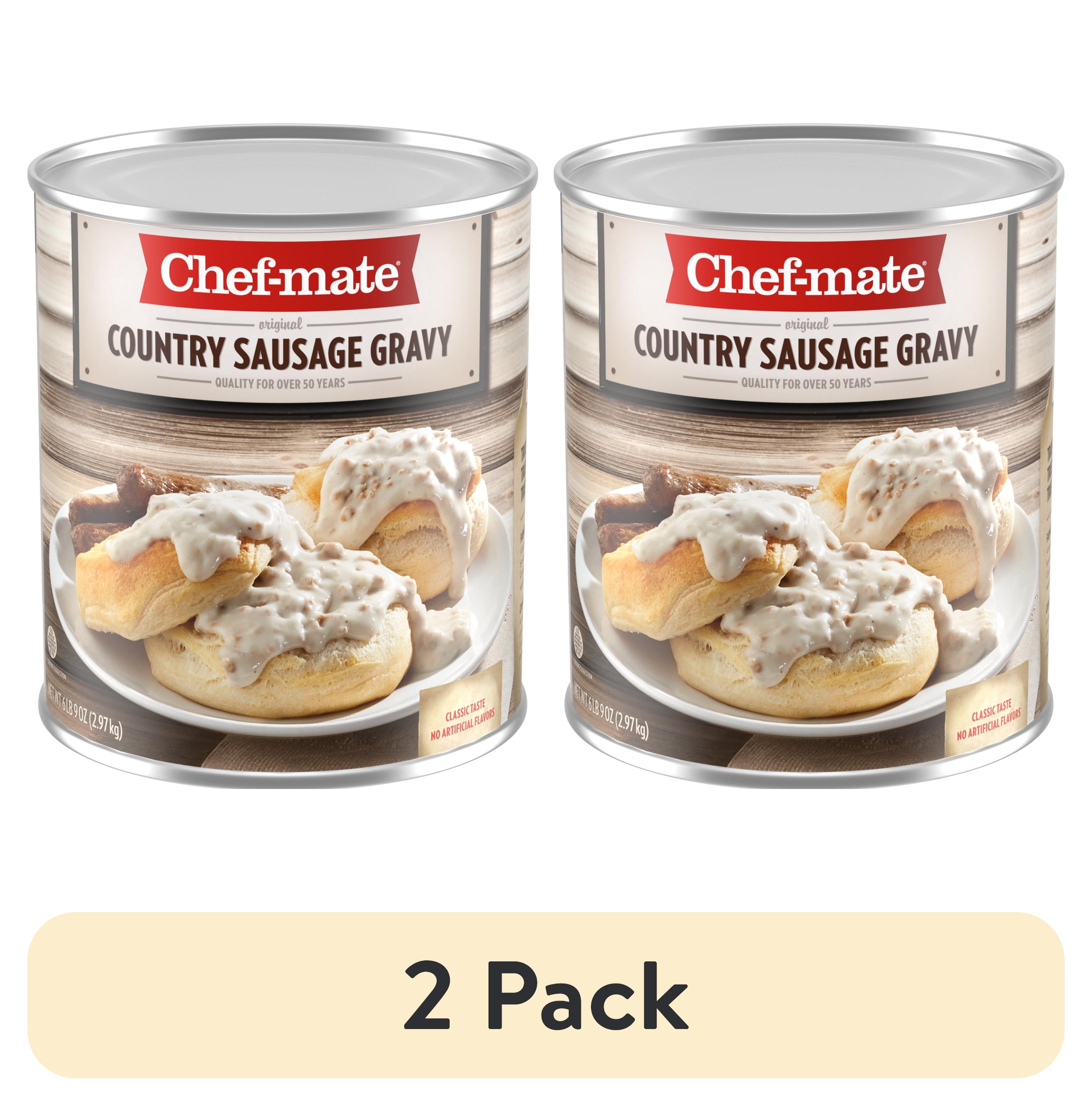 (2 pack) Chef-mate No Artificial Flavors Country Sausage Gravy, 105 oz ...