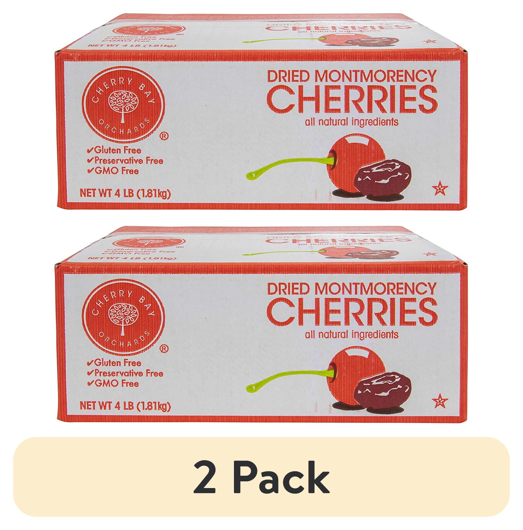 (2 pack) Cherry Bay Orchards - Dried Montmorency Tart Cherries (4 lb ...