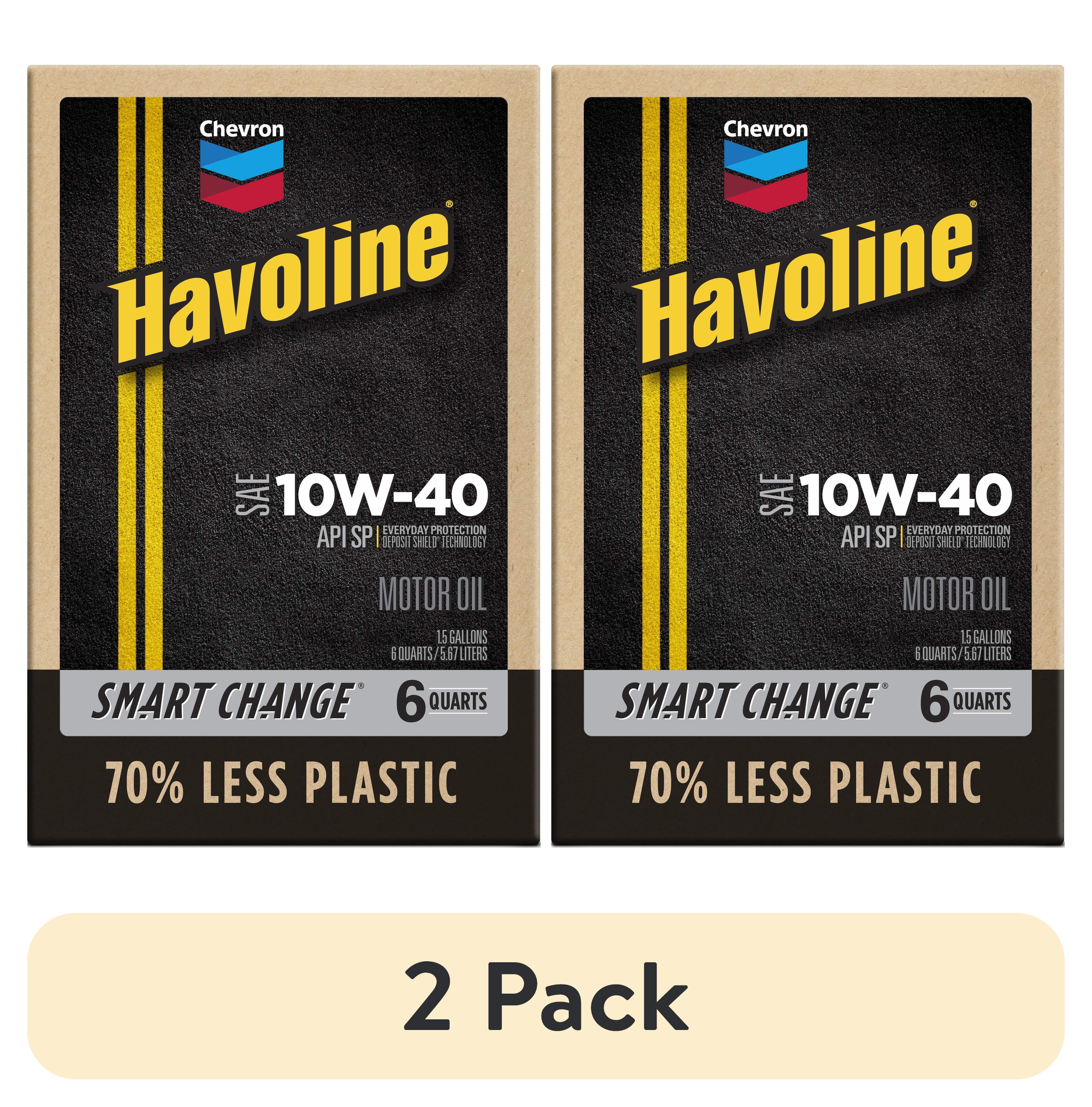 Chevron Havoline 10W-40 Motor Oil - Premium Conventional Oil - Walmart.com