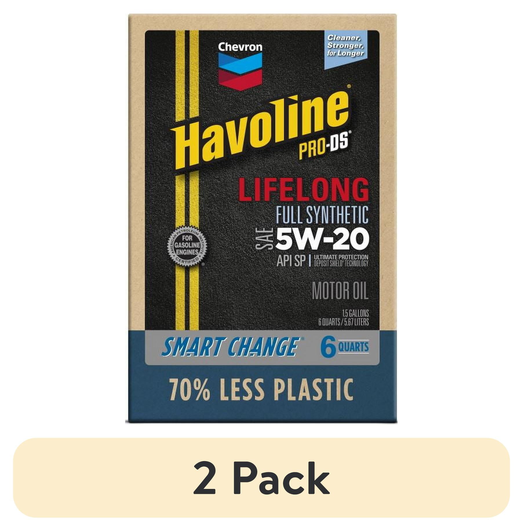 Free Shipping! Chevron Havoline Lifelong 5W-20 Full Synthetic Motor Oil ...
