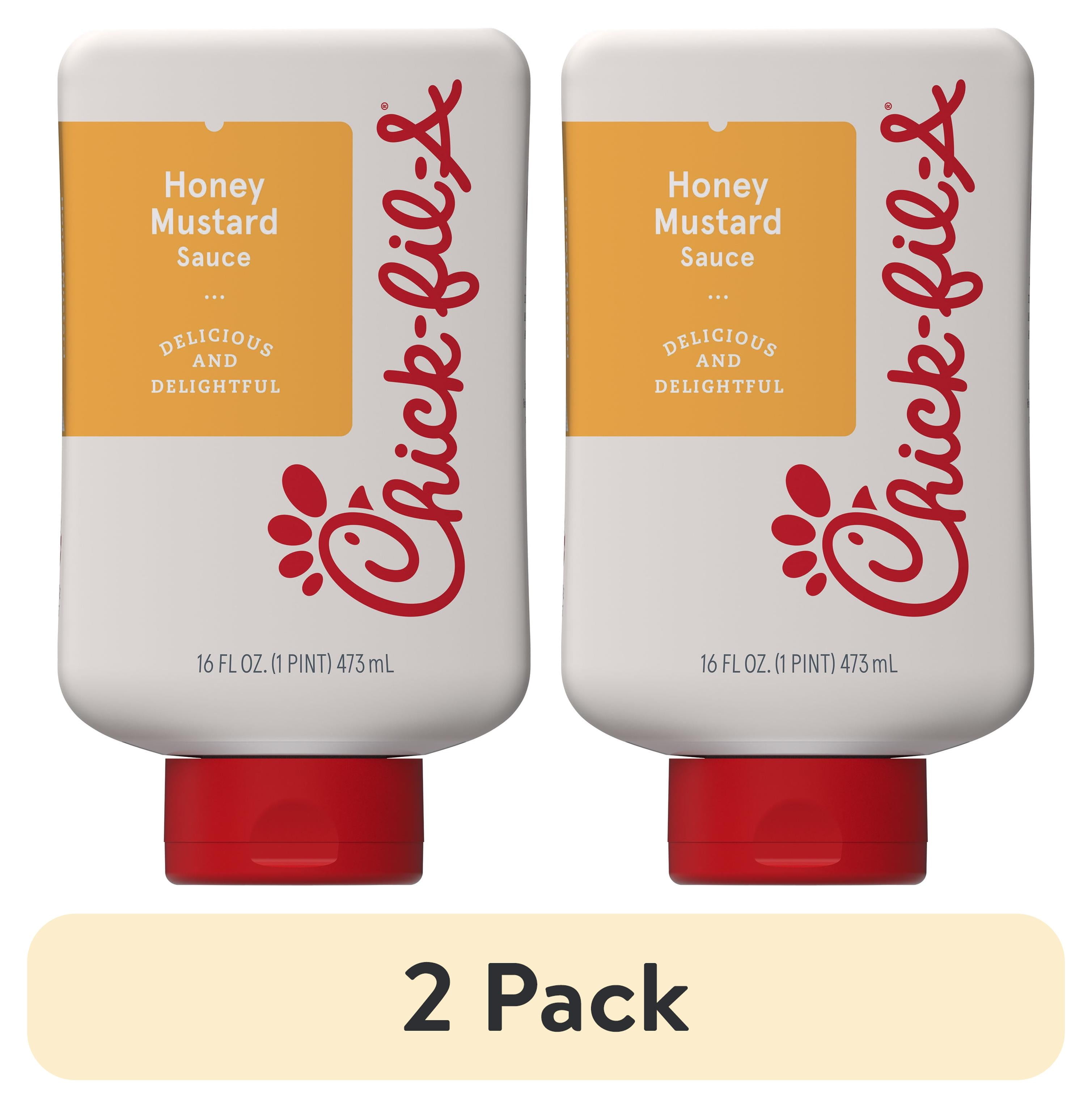 (2 pack) Chick-fil-A Honey Mustard Sauce,16 fl oz Squeeze Bottle ...