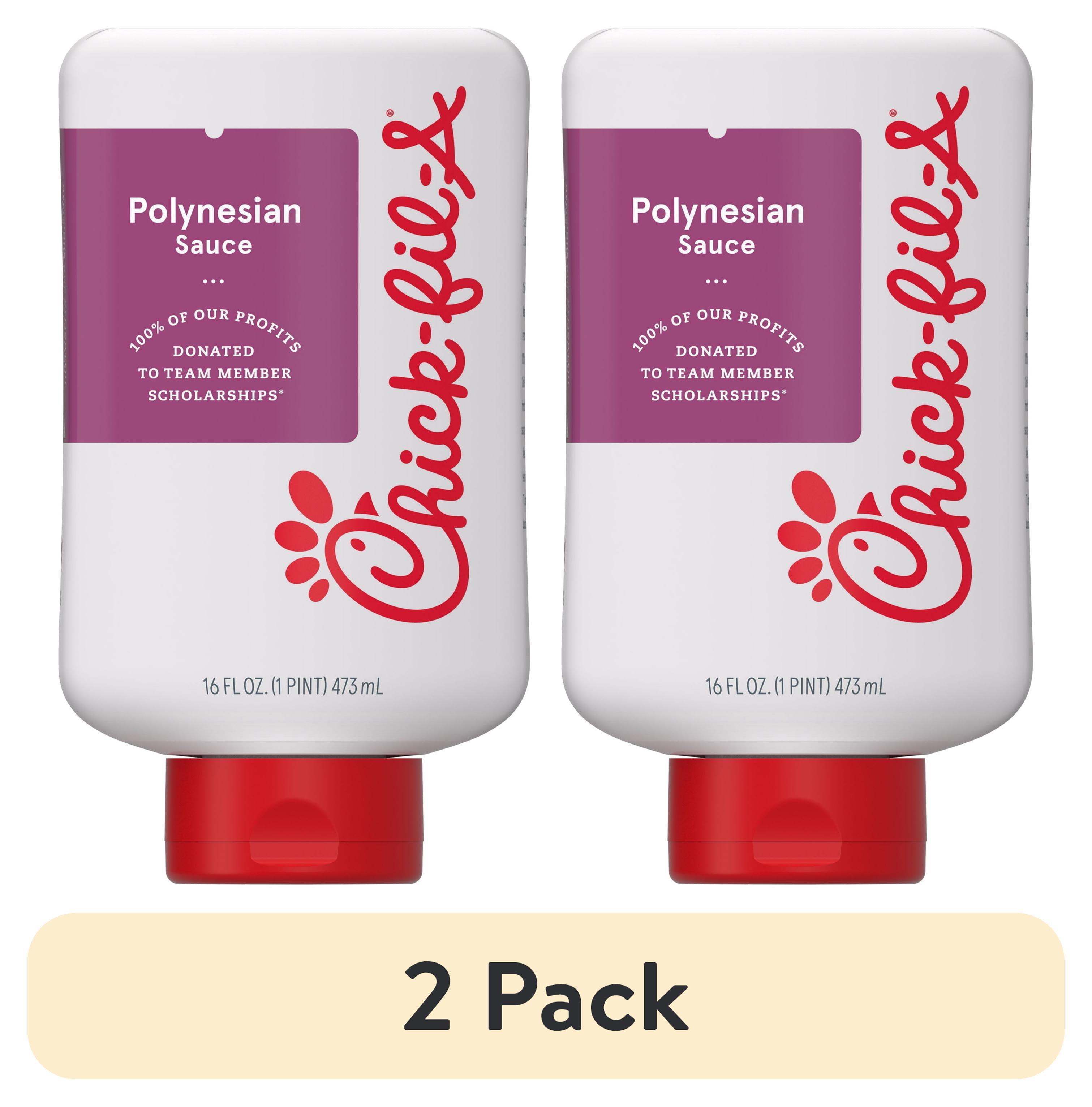 (2 pack) Chick-fil-A Polynesian Sauce, 16 fl oz Squeeze Bottle ...