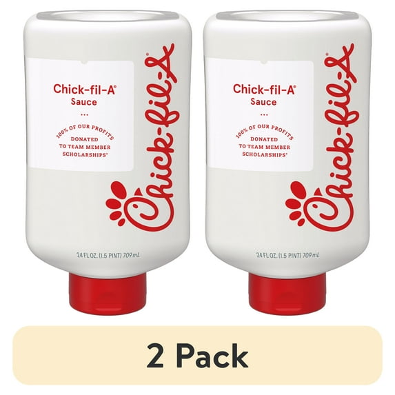 (2 pack) Chick-fil-A Sauce, 24 fl oz Squeeze Bottle - Walmart.com