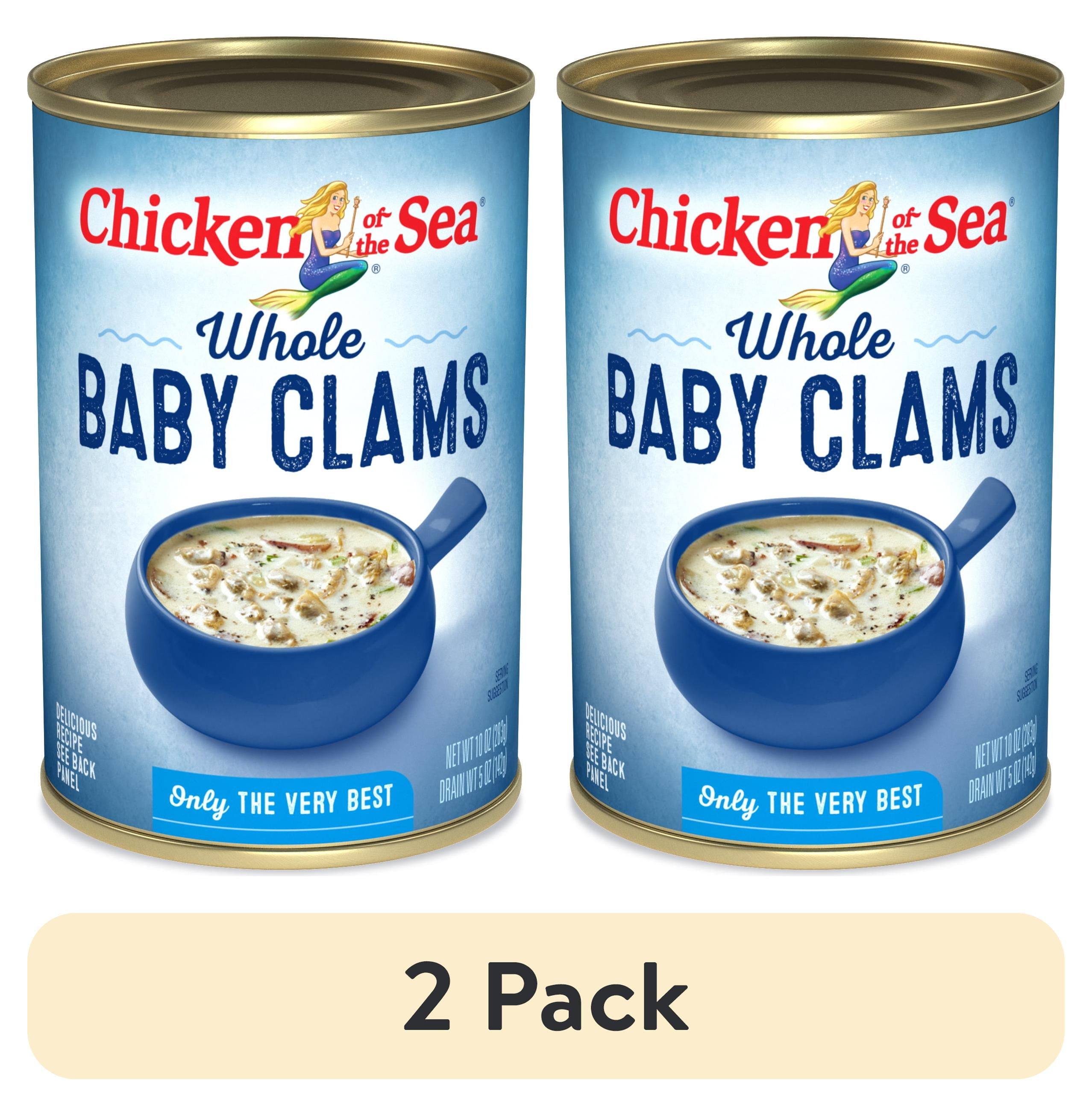 (2 pack) Chicken of the Sea Whole Baby Clams 10 oz - Walmart.com