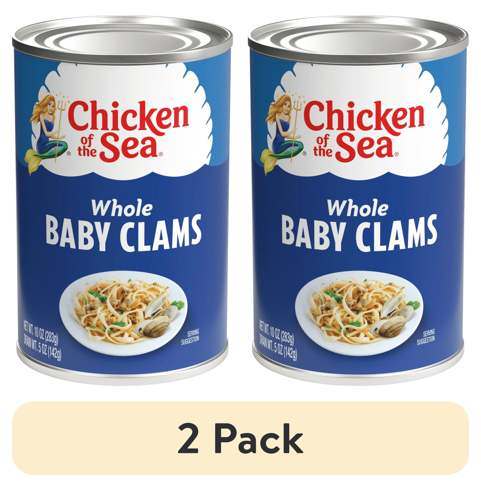 (2 pack) Chicken of the Sea Whole Baby Clams, 10 oz Can - Walmart.com
