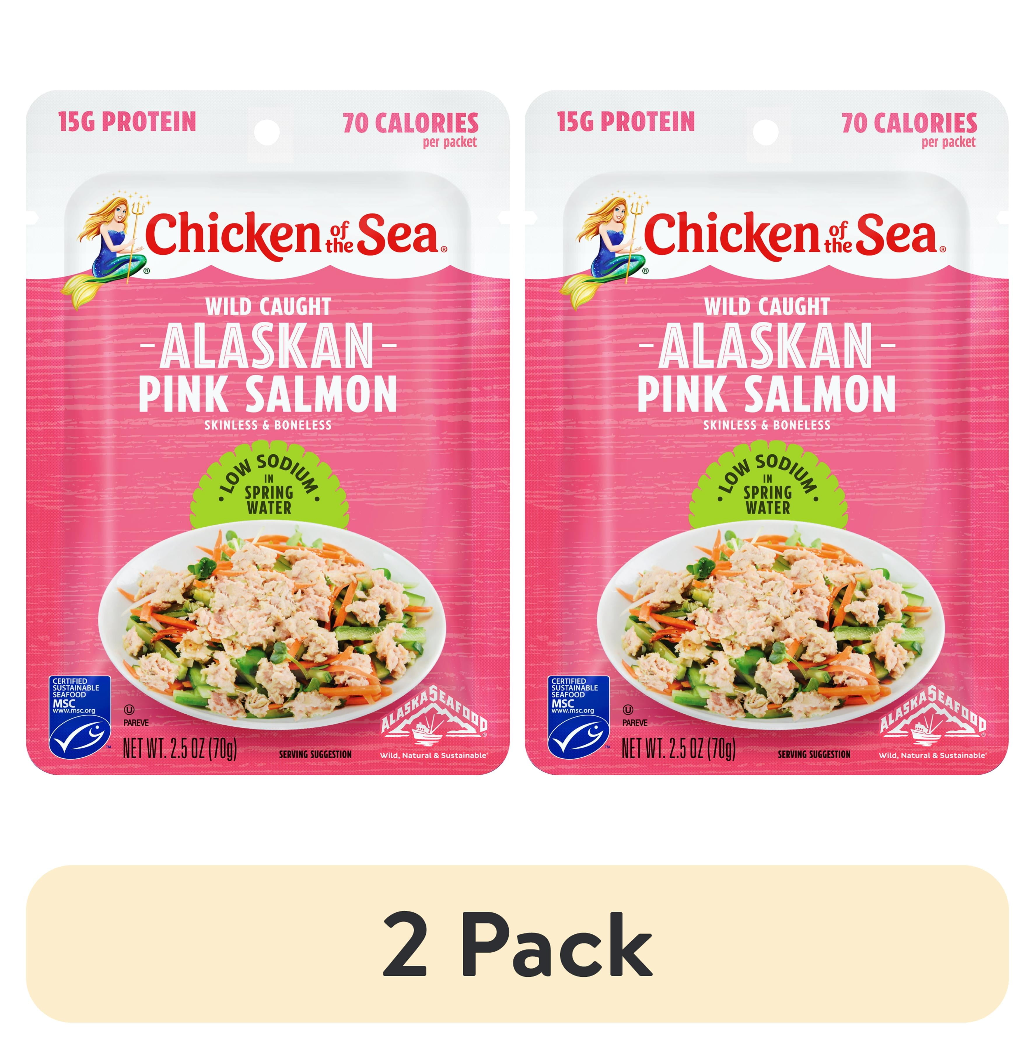 (2 pack) Chicken of the Sea Wild Caught Alaskan Pink Salmon in Spring ...