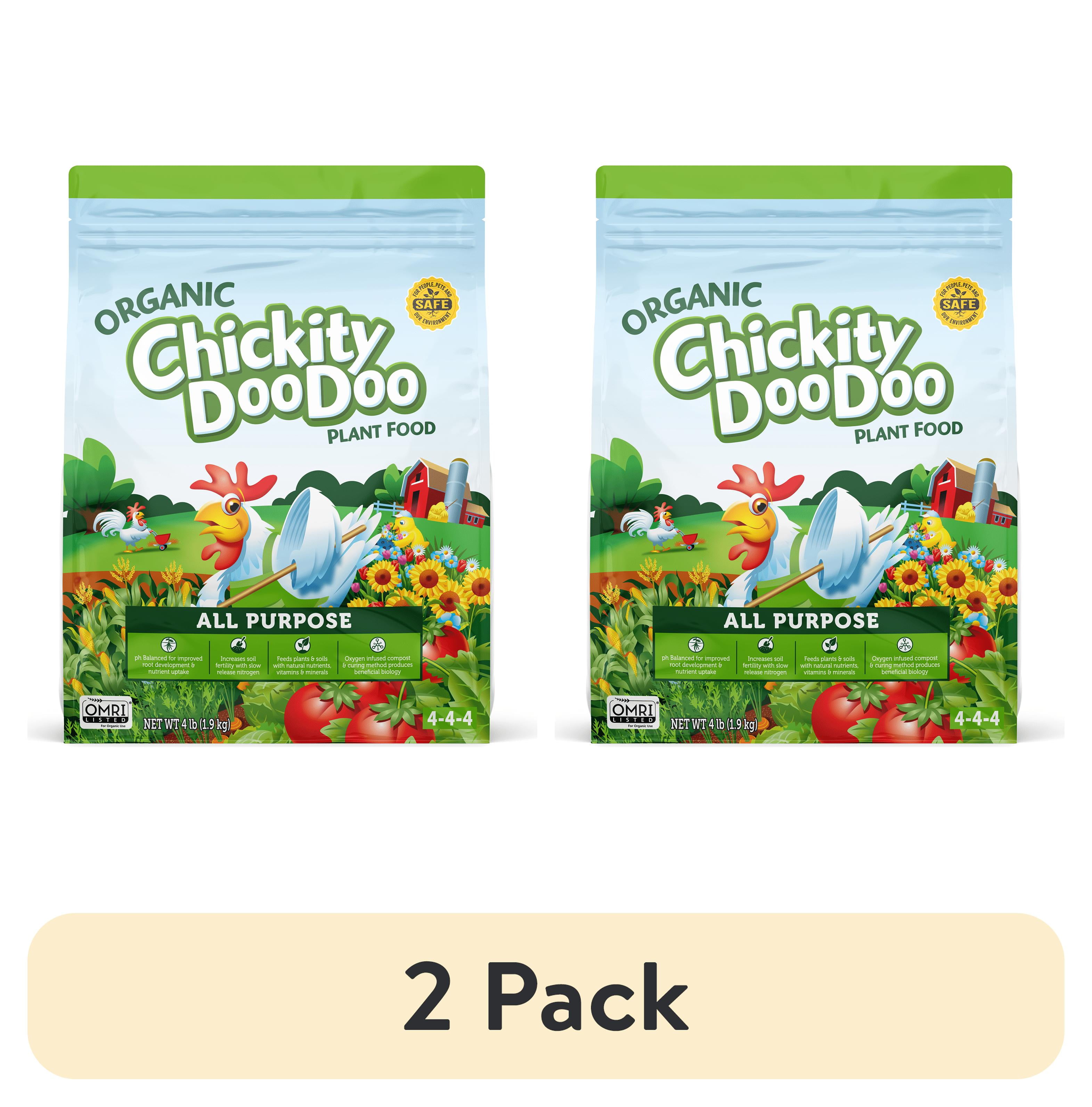 (2 pack) Chickity Doo Doo All Purpose Plant Food Fertilizer, 2-4-3, 4 ...