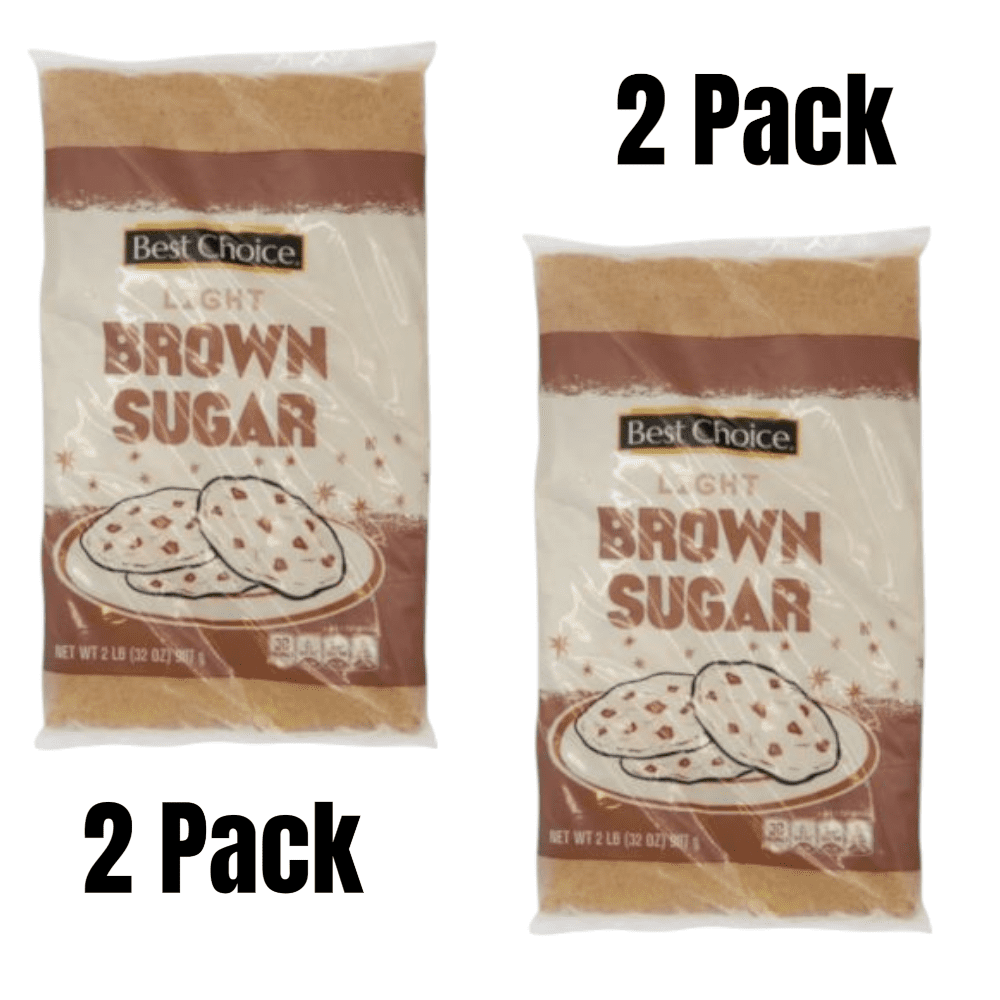 (2 pack) Choice LIGHT BROWN SUGAR 2 lb, Pack of 1 - Walmart.com