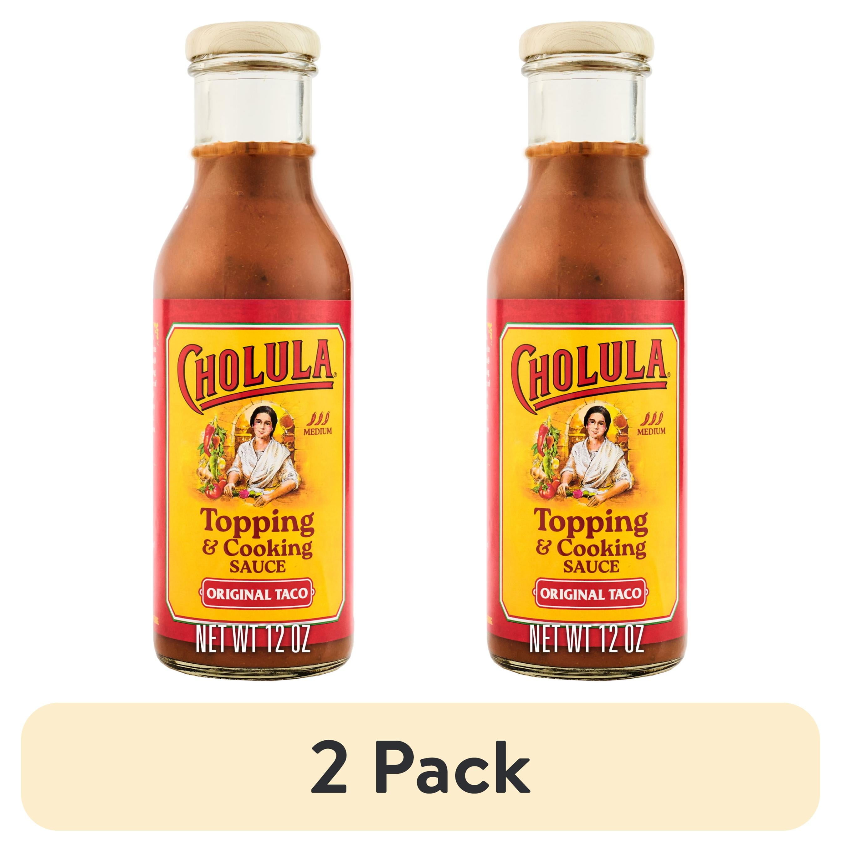 (2 pack) Cholula Taco Topping & Cooking Sauce, 12.0 fl oz Bottle ...