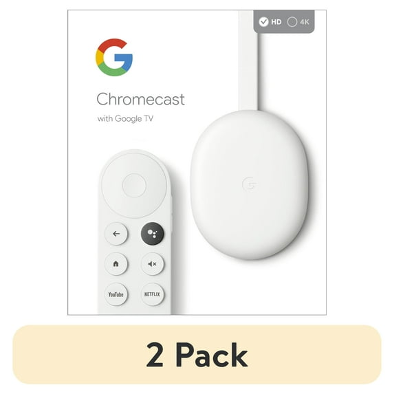 (2 pack) Chromecast with Google TV (HD) - Streaming Device - Walmart.com