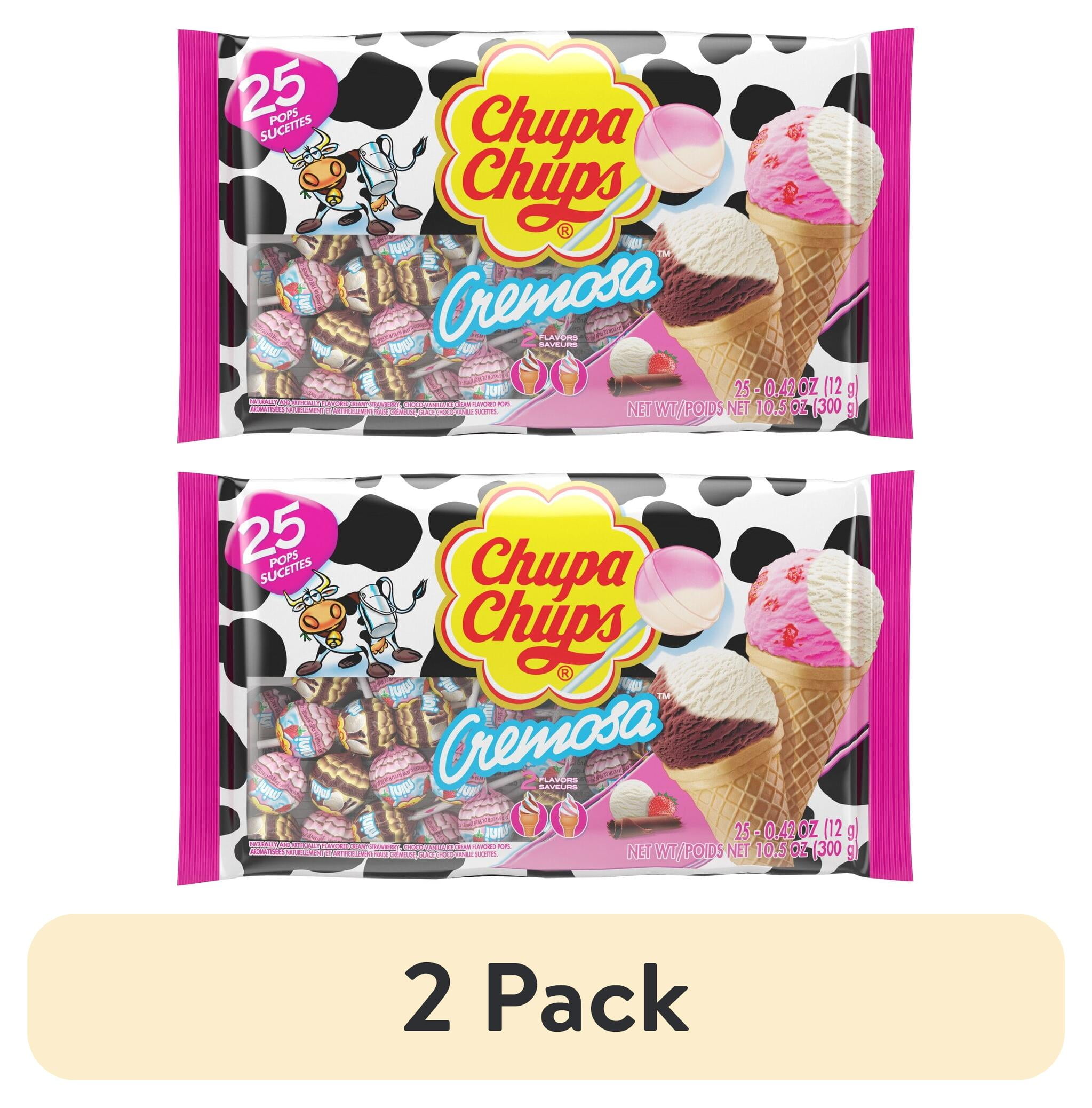 (2 pack) Chupa Chups Lollipops, Cremosa, All Occasion, 2 Assorted ...