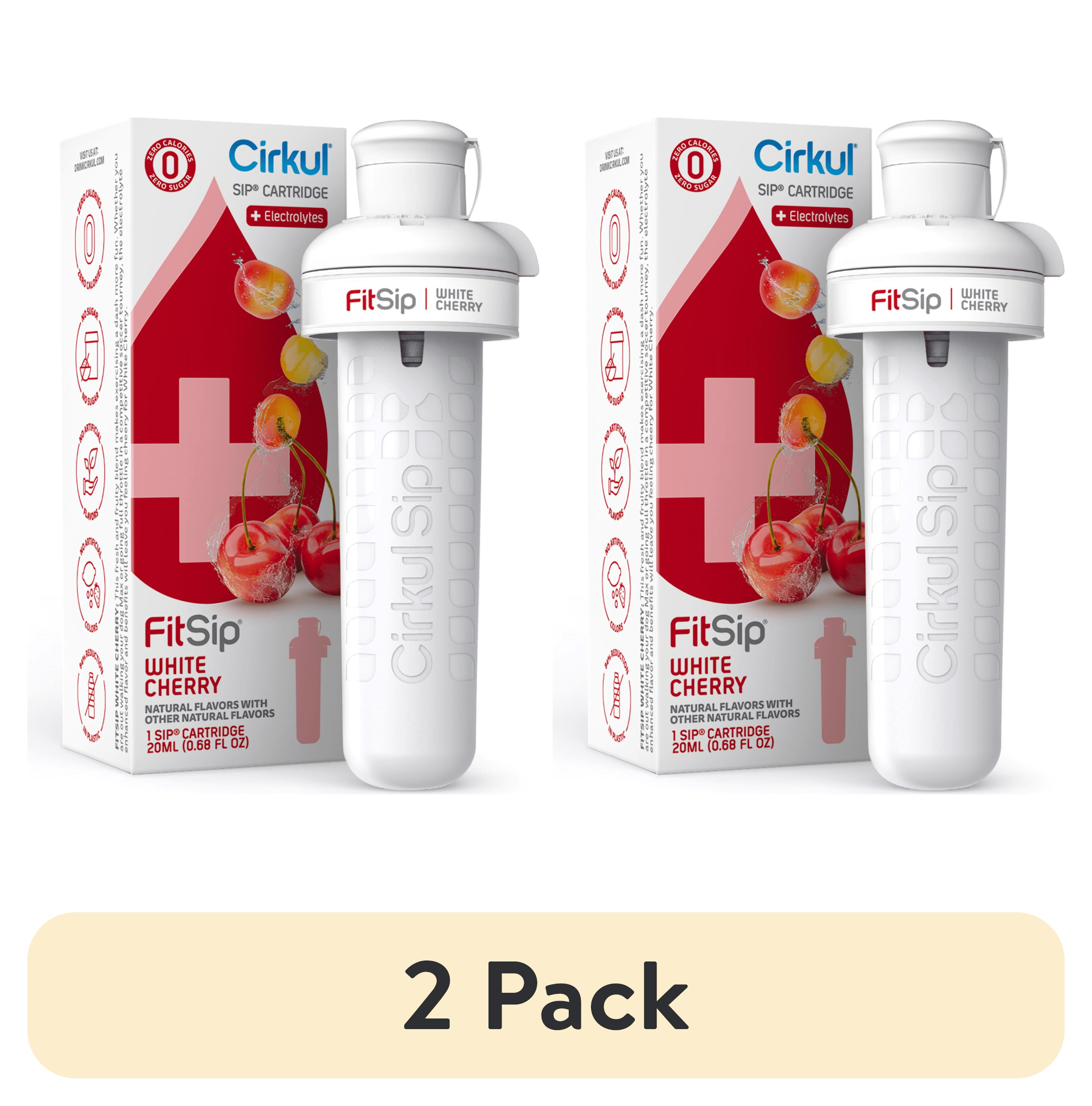 Cirkul FitSip White Cherry Flavor Cartridge 2-Pack, Sugar-Free Electrolyte Drink Mix - Walmart.com
