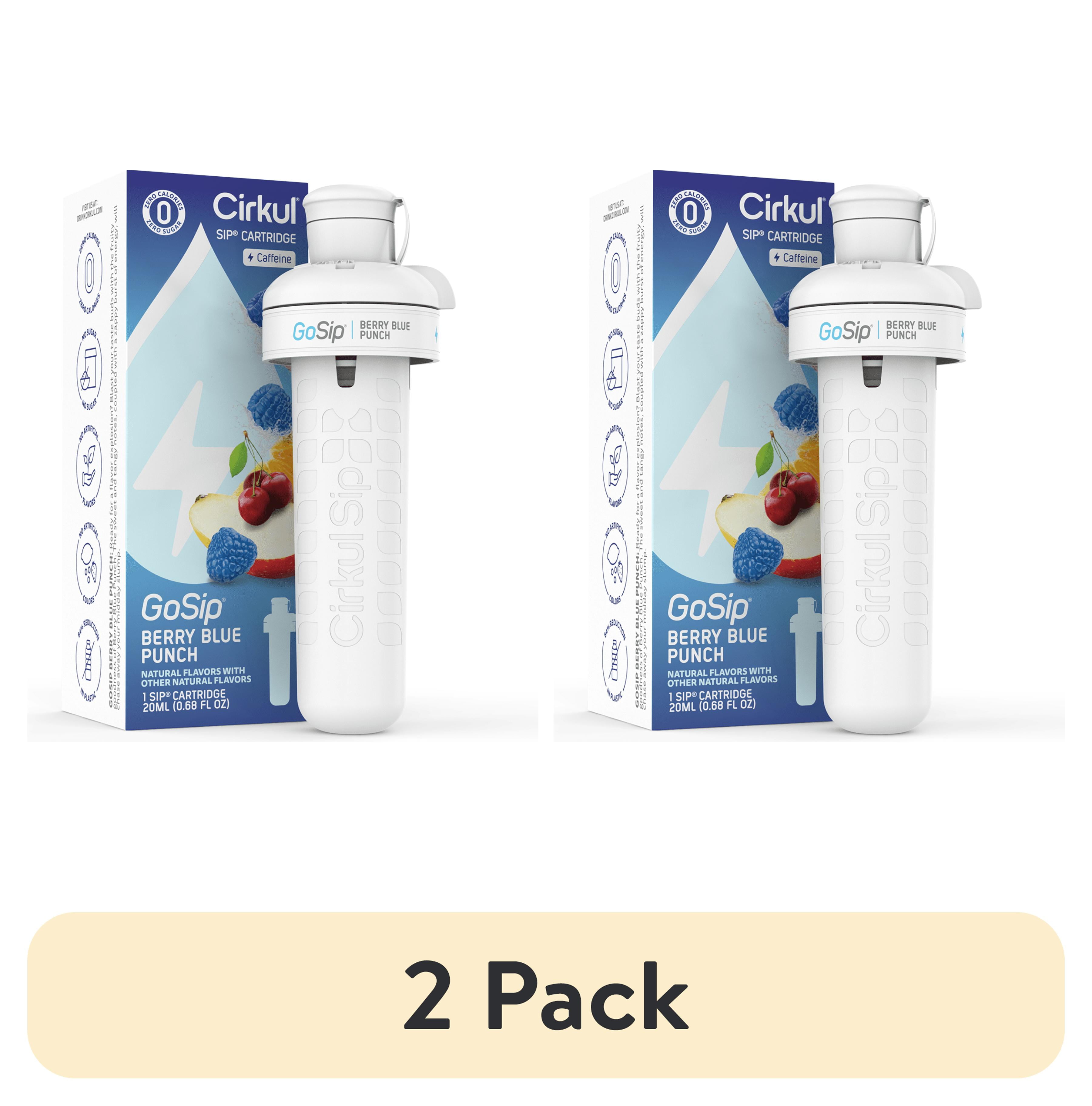 (2 pack) Cirkul GoSip Berry Blue Punch Flavor Cartridge, Drink Mix, 1 ...