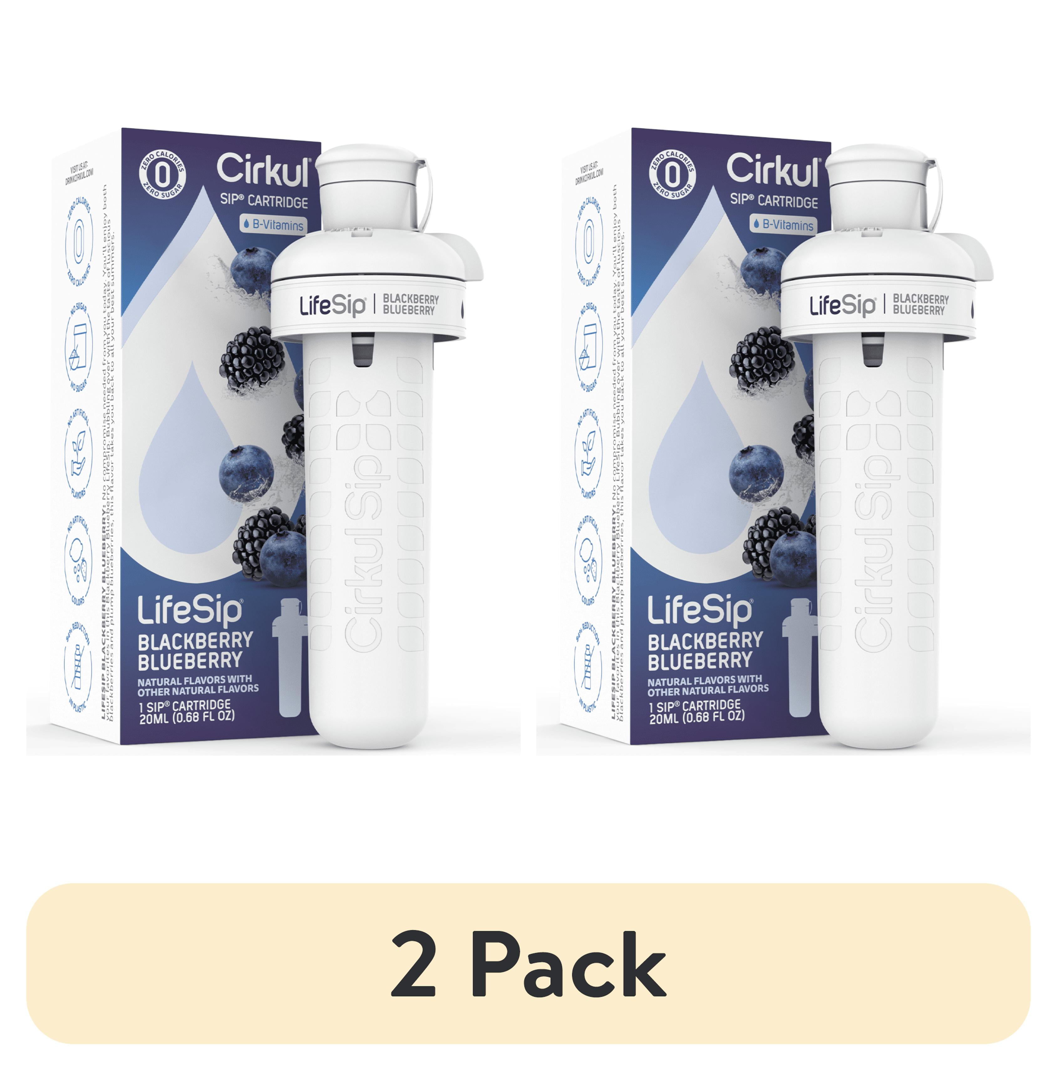 (2 pack) Cirkul LifeSip Blackberry Blueberry Flavor Cartridge, Drink ...