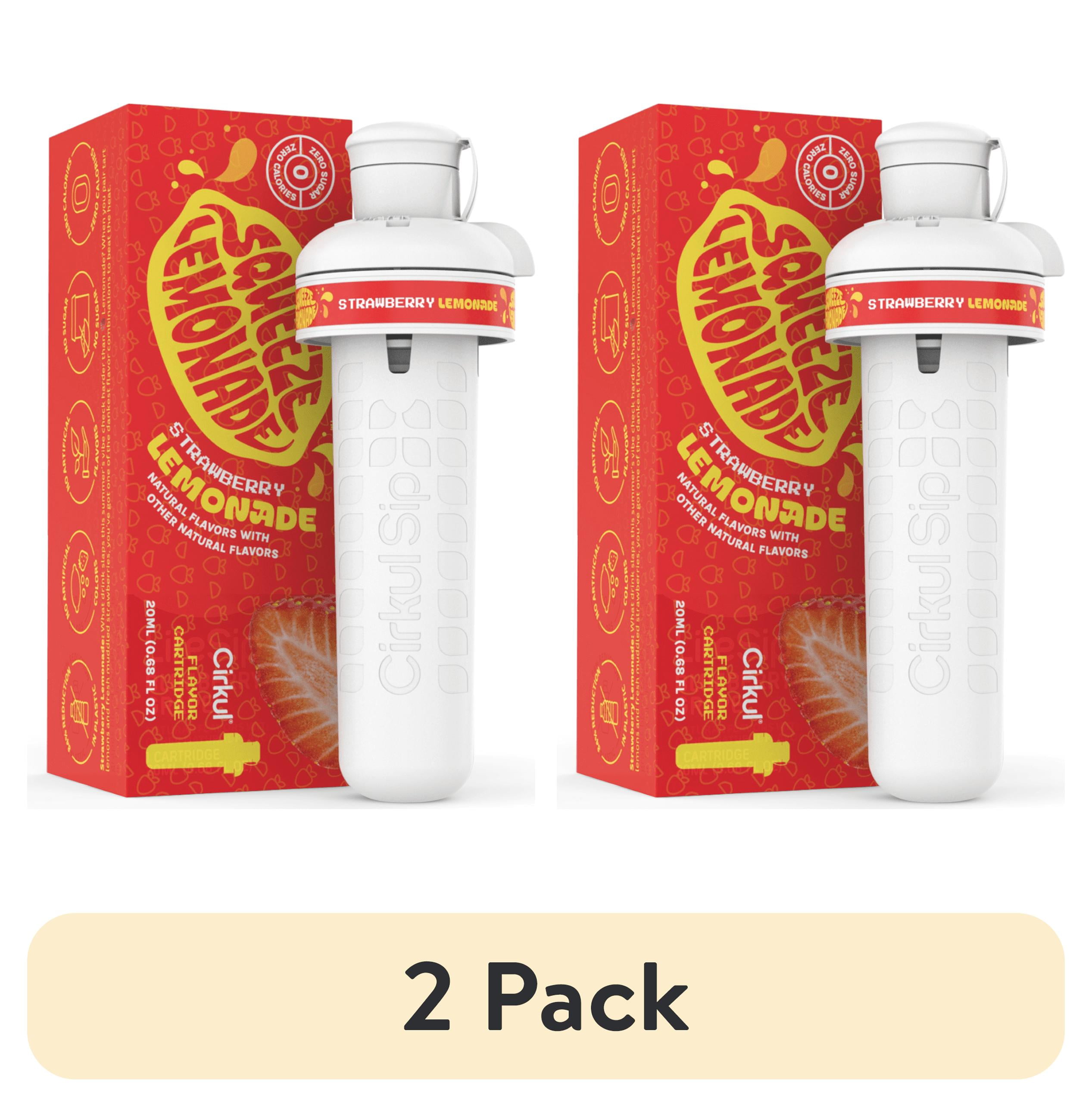 (2 pack) Cirkul Squeeze Strawberry Lemonade Flavor Cartridge, Drink Mix ...
