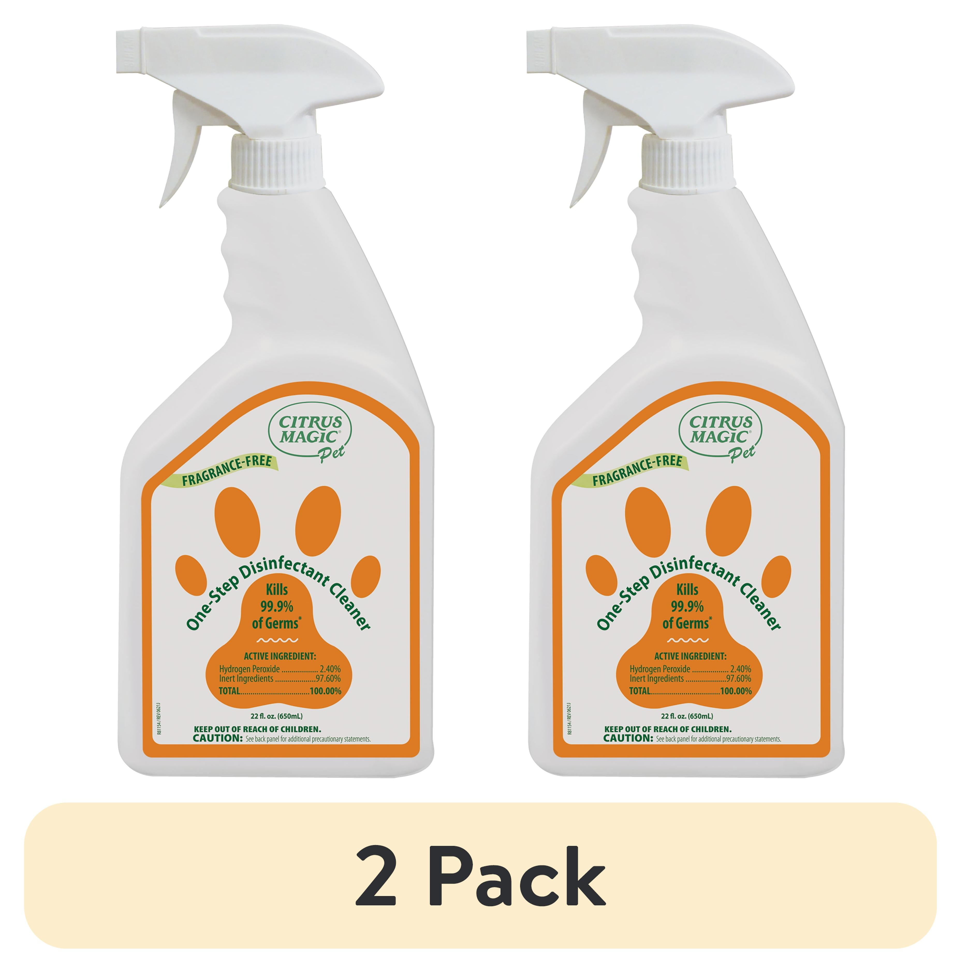 (2 pack) Citrus Magic Pet One-Step Disinfectant Cleaner, 22 Fluid Ounce ...
