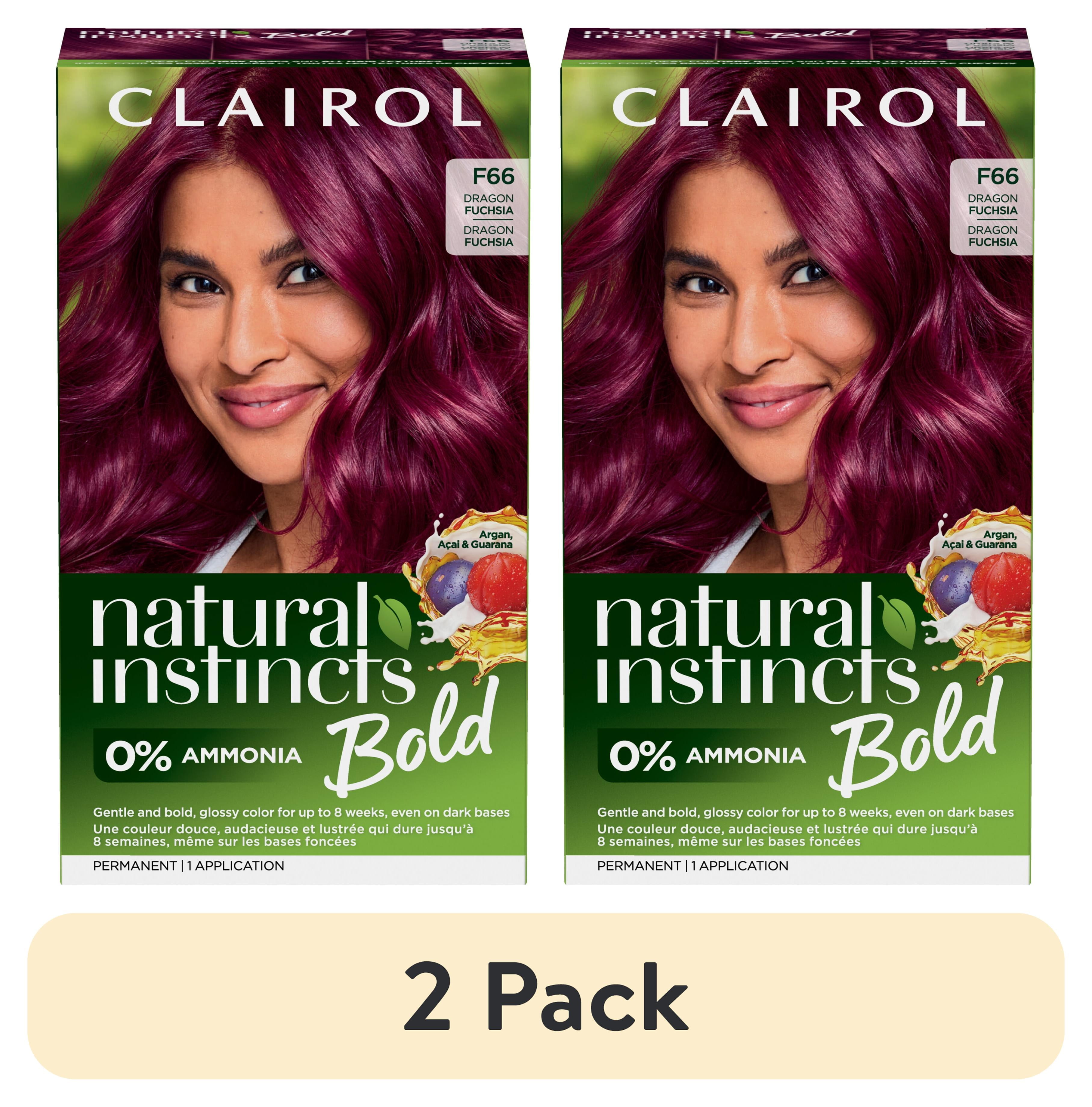 (2 pack) Clairol Natural Instincts Bold Hair Dye, Permanent Hair Color ...