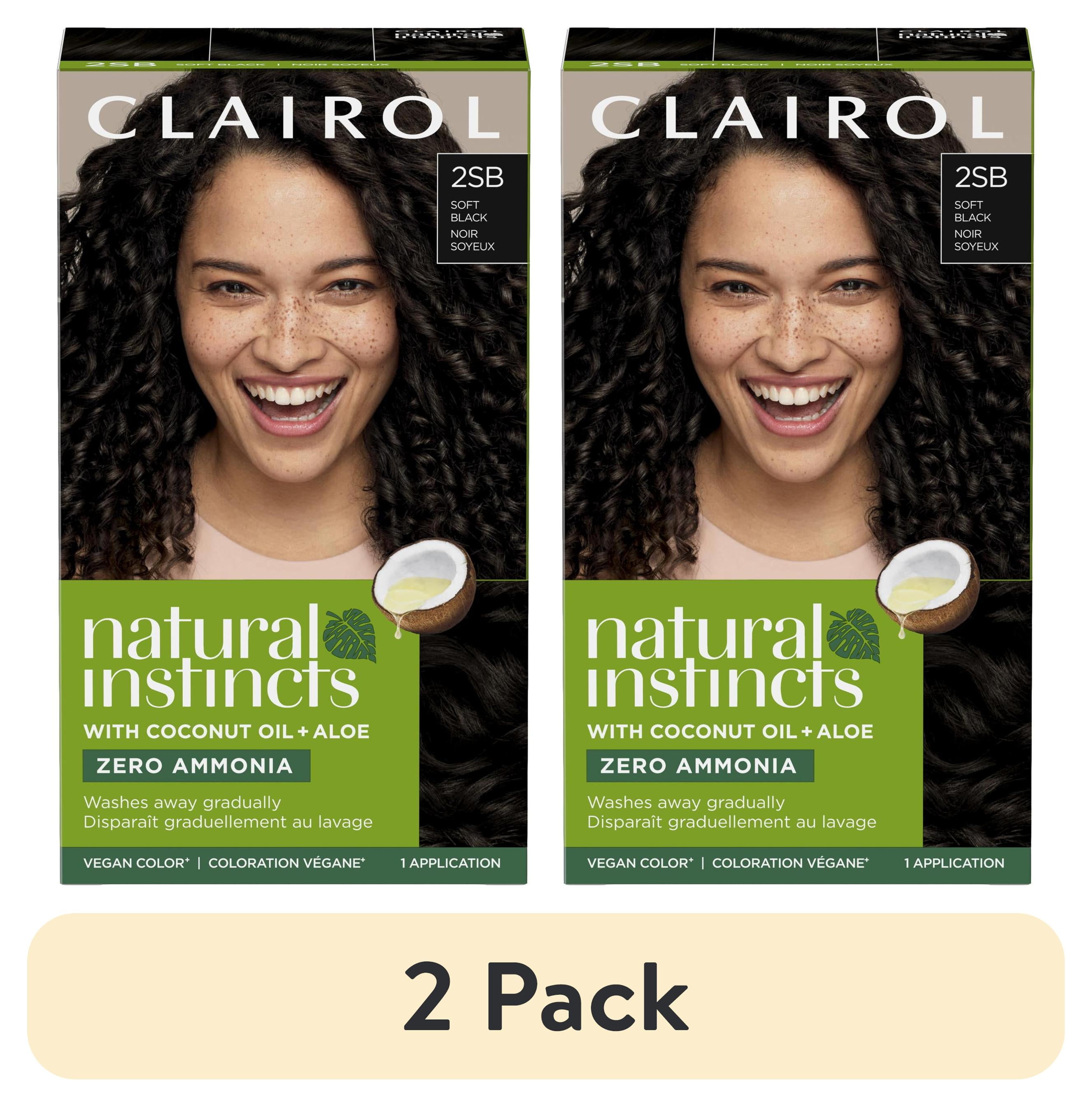 (2 pack) Clairol Natural Instincts Demi-Permanent Hair Color Creme, 2SB ...
