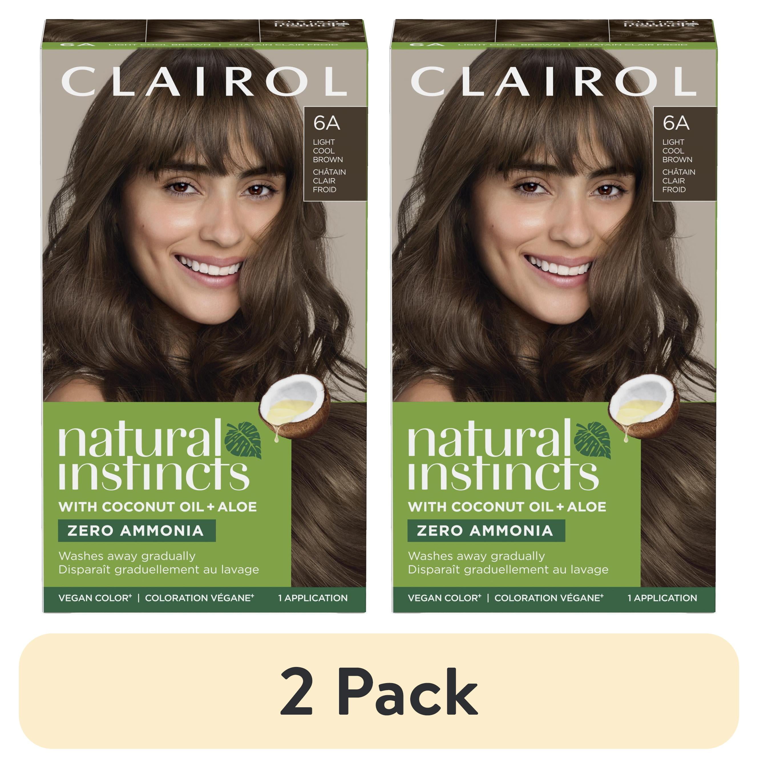 (2 pack) Clairol Natural Instincts Demi-Permanent Hair Color Creme, 6A ...