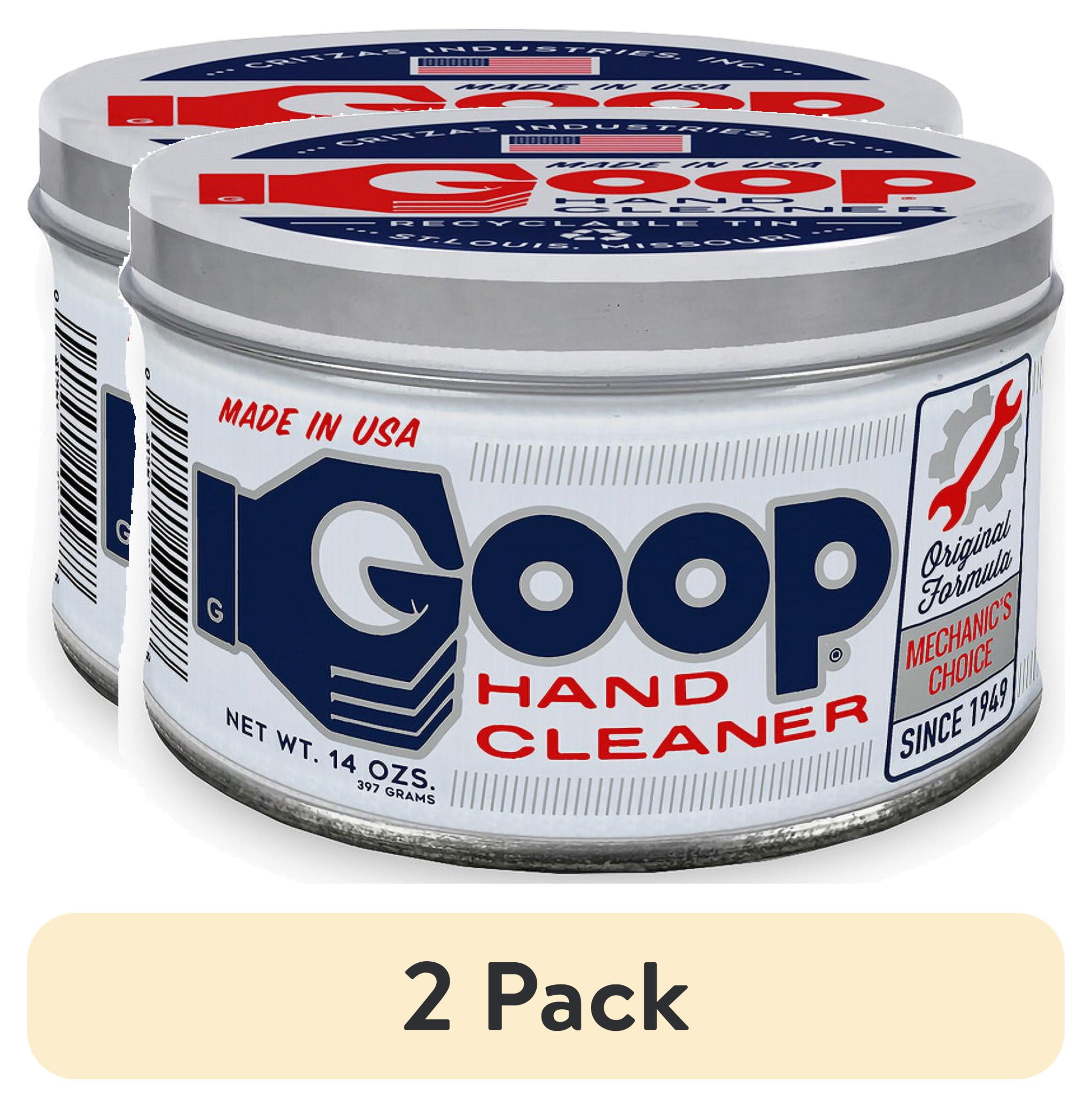 (2 pack) Classic Goop Hand Cleaner- Heavy Duty, Mechanics Choices ...