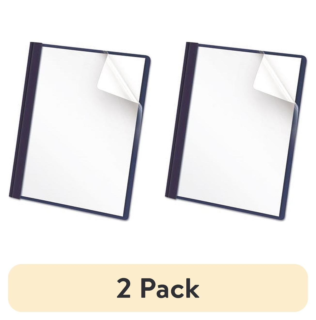 (2 pack) Clear Front Report Cover, Tang Fasteners, Letter Size, Dark ...