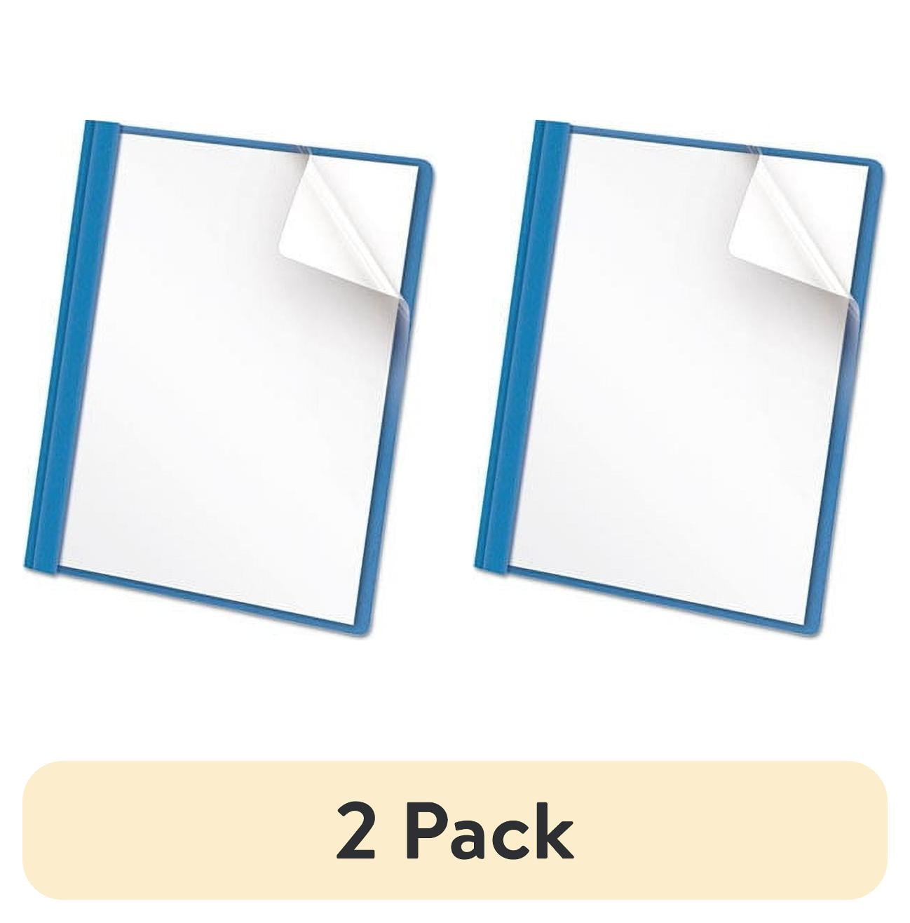 (2 pack) Clear Front Report Cover, Tang Fasteners, Letter Size, Light ...