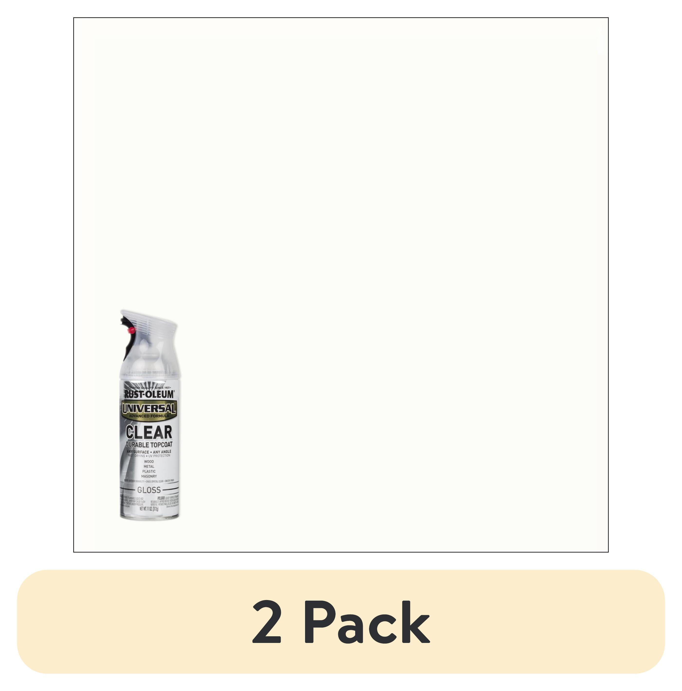 (2 pack) Clear, Rust-Oleum Universal All Surface Interior/Exterior ...
