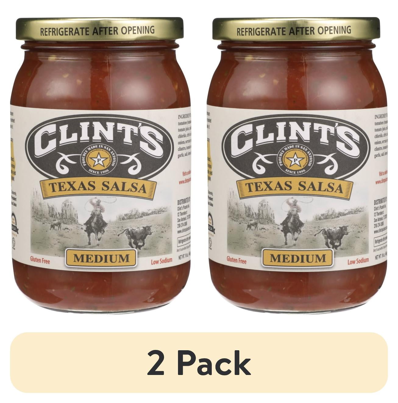 (2 pack) Clint'S Salsa Medium Mexican, 16 Oz - Walmart.com