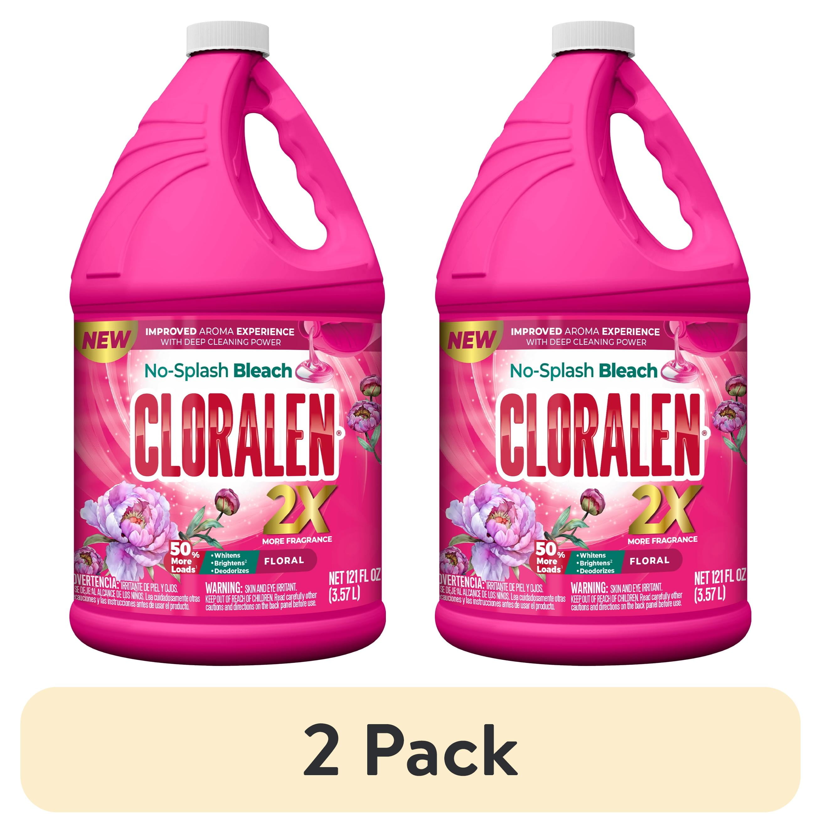(2 pack) Cloralen No-Splash Liquid Scented Bleach, All Purpose Cleaner ...