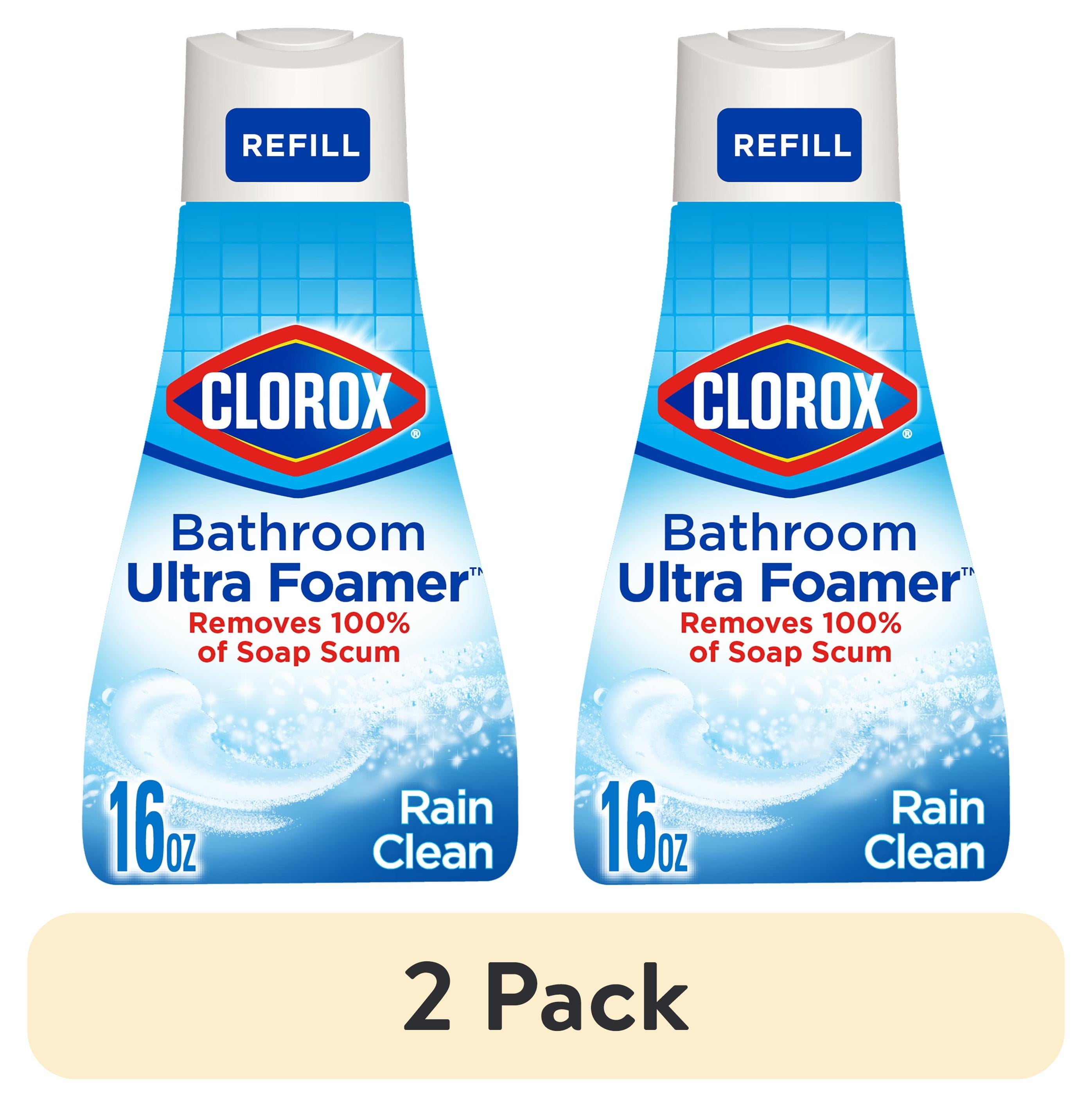(2 pack) Clorox Bathroom Ultra Foamer Cleaner Refill Spray, Rain Clean ...
