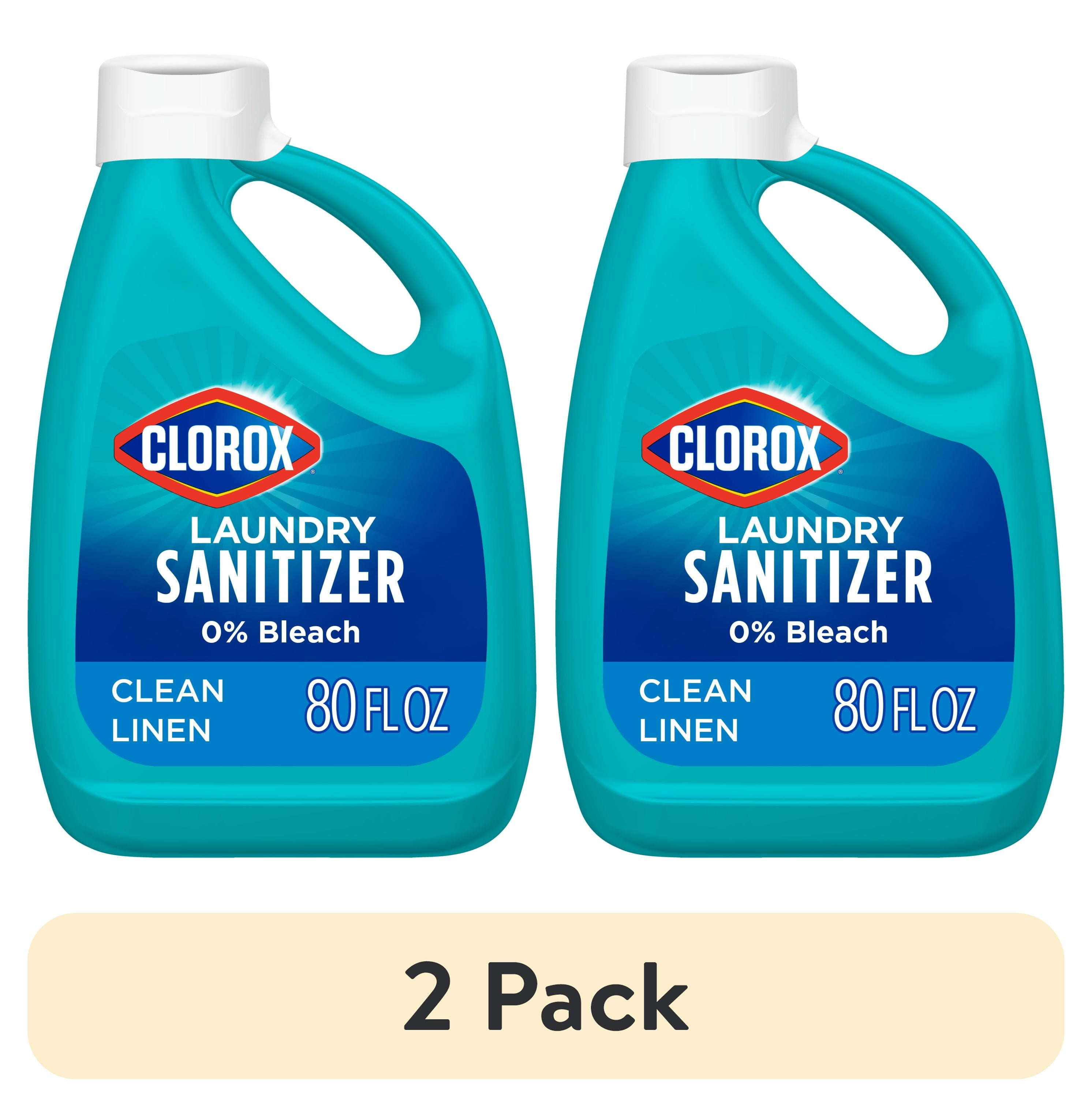 (2 pack) Clorox Laundry Sanitizer, 0% Bleach, Color Safe, Clean Linen ...
