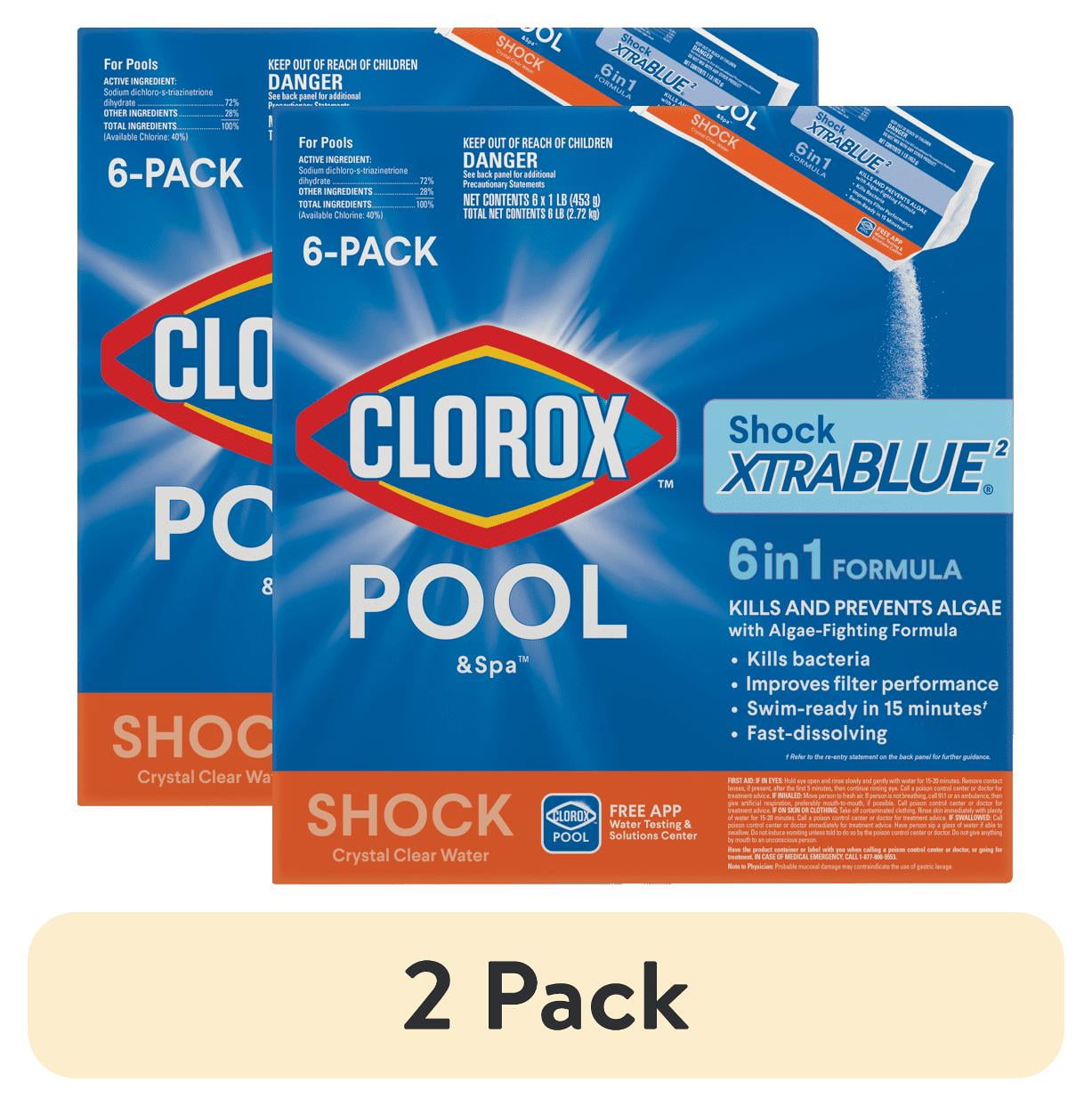 (2 pack) Clorox® Pool&Spa™ Shock Xtrablue® +™, Kills Bacteria & Algae ...