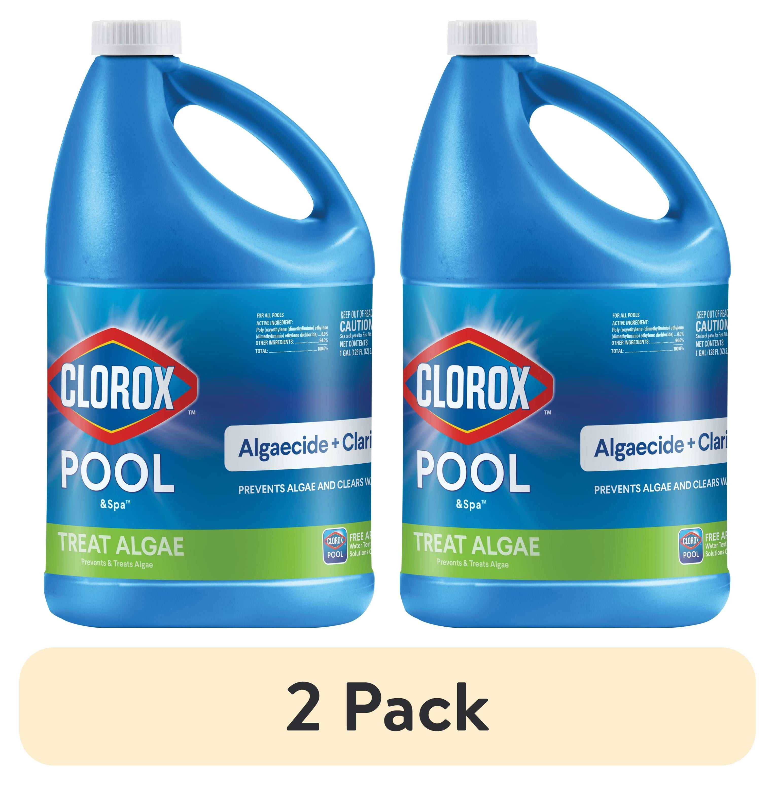 (2 pack) Clorox Pool&Spa Algaecide + Clarifier - Walmart Business Supplies