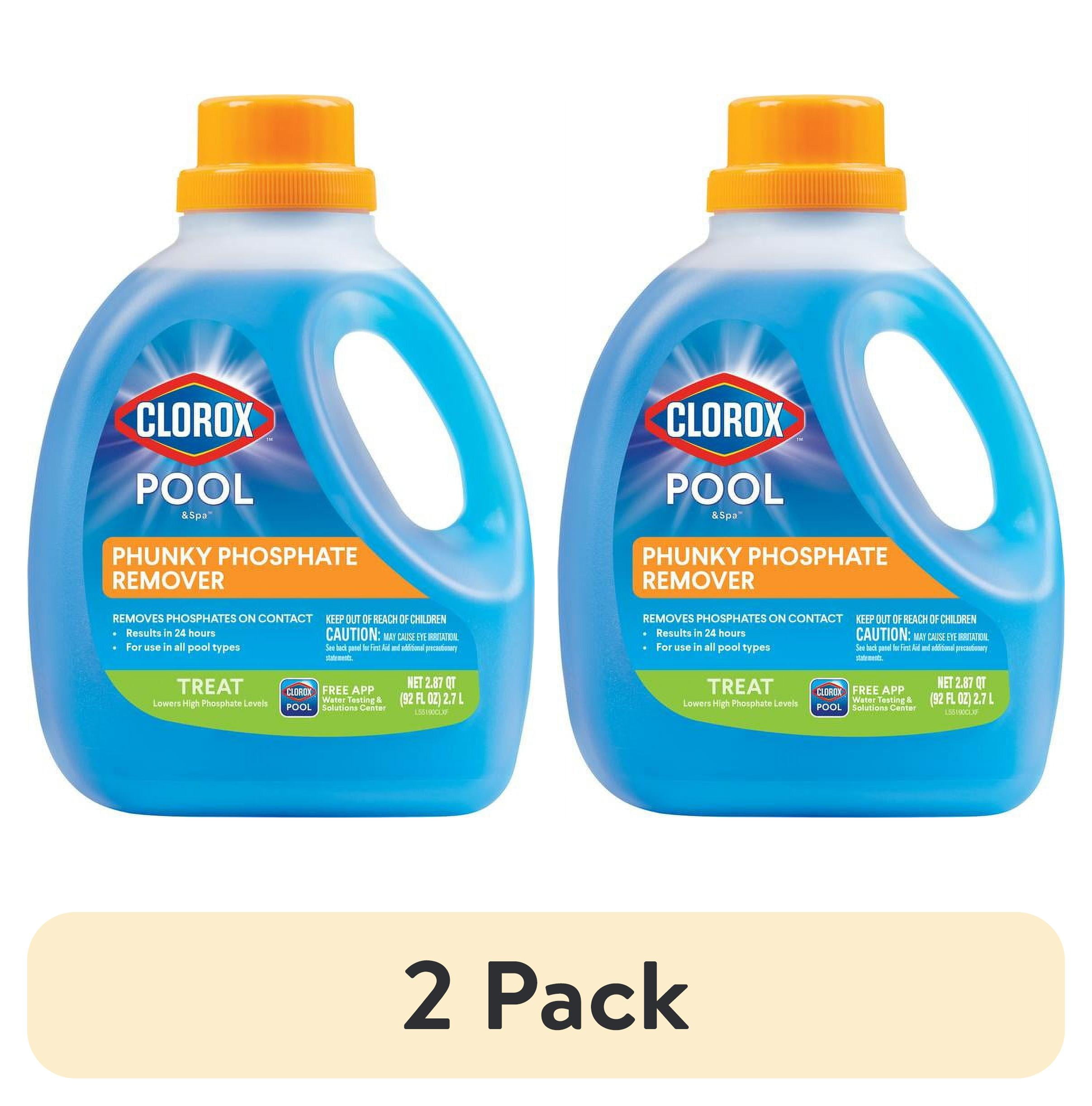 (2 pack) Clorox Pool&Spa Liquid Phunky Phosphate Remover Pool Clarifier ...