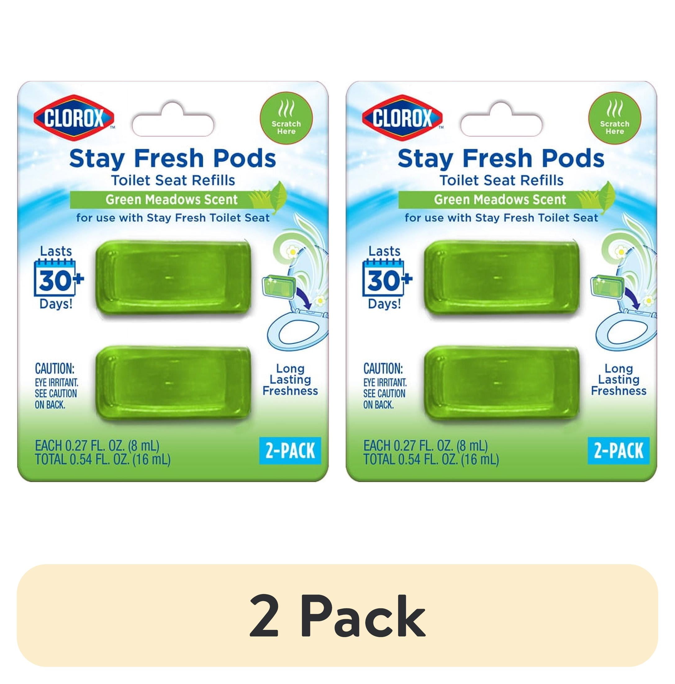 Clorox Stay Fresh Toilet Seat Pods - Green Meadows Scent - 2 Pack ...