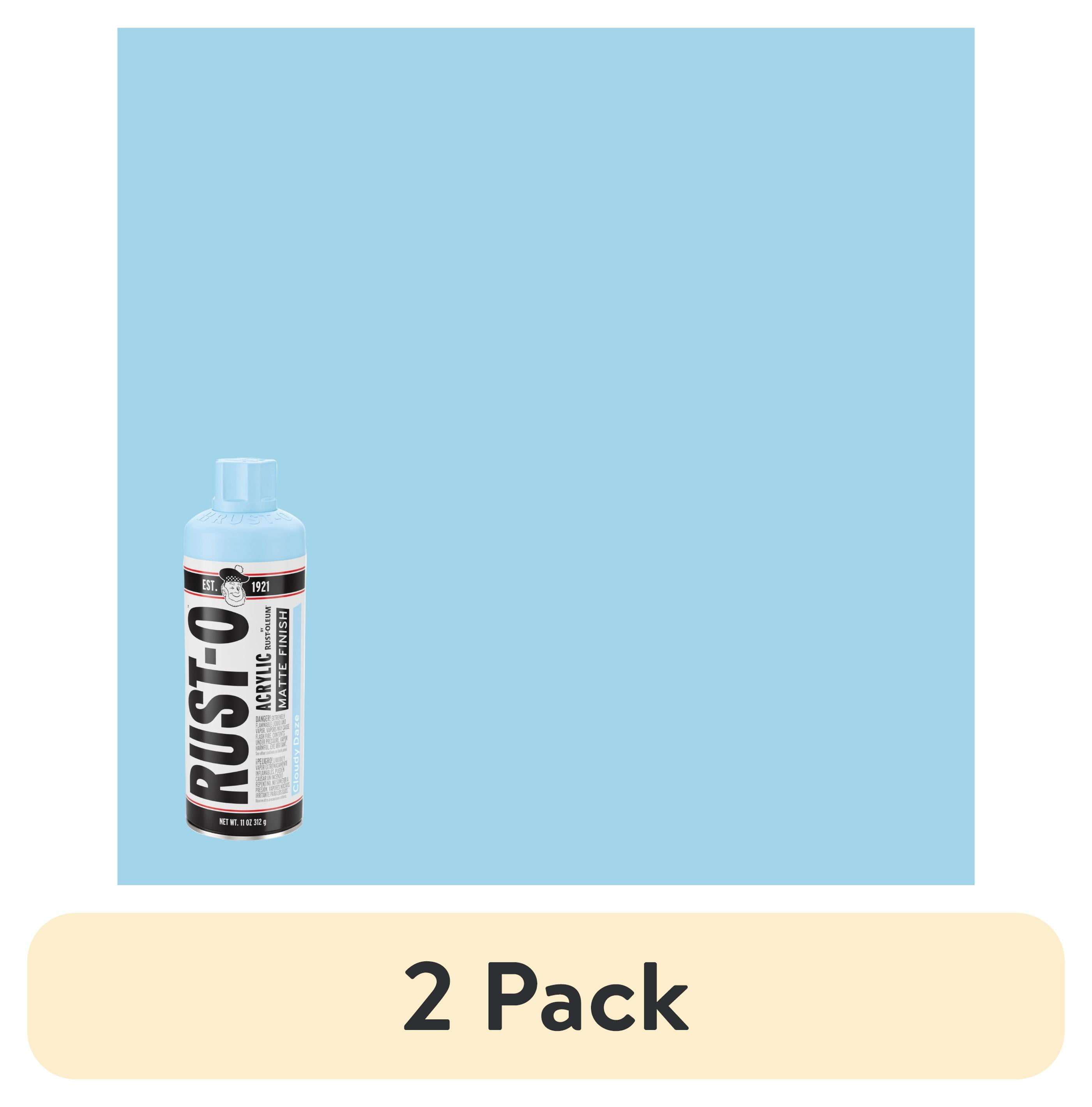 (2 pack) Cloudy Daze, Rust-Oleum Rust-O Acrylic Matte Spray Paint ...