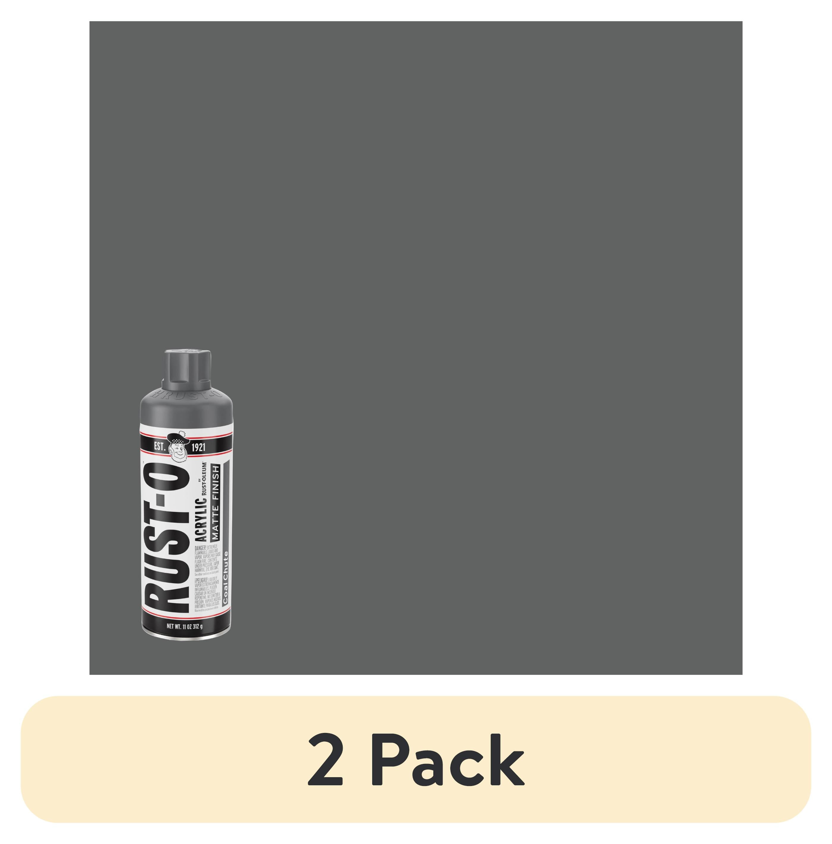 (2 pack) Coal Chute, Rust-Oleum Rust-O Acrylic Matte Spray Paint-392224 ...