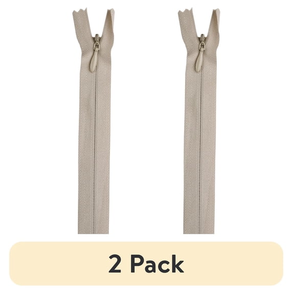 (2 pack) Coats & Clark Polyester 14" All Purpose Invisible Ecru Sewing ...