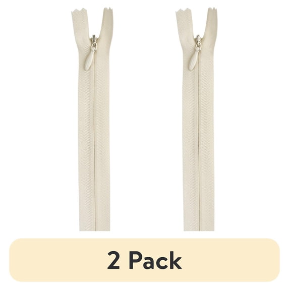 (2 pack) Coats & Clark Polyester 14" All Purpose Invisible Natural ...