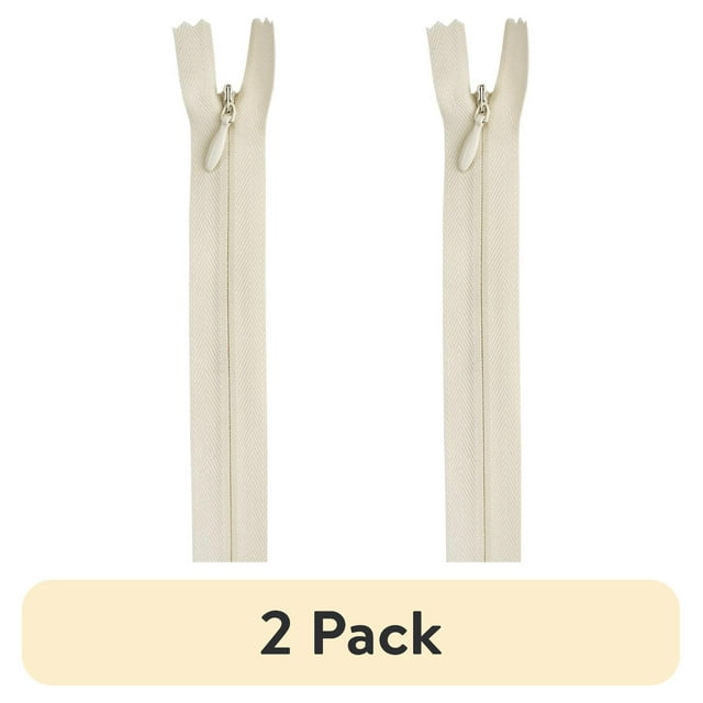 (2 pack) Coats & Clark Polyester 14" All Purpose Invisible Natural ...