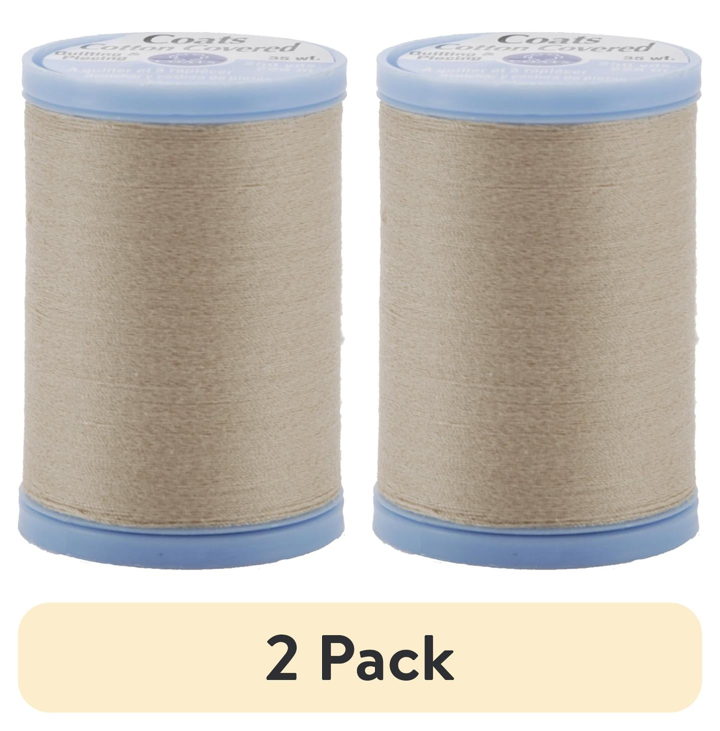 (2 pack) Coats Cotton Covered Quilting & Piecing Thread 250yd-Buff ...