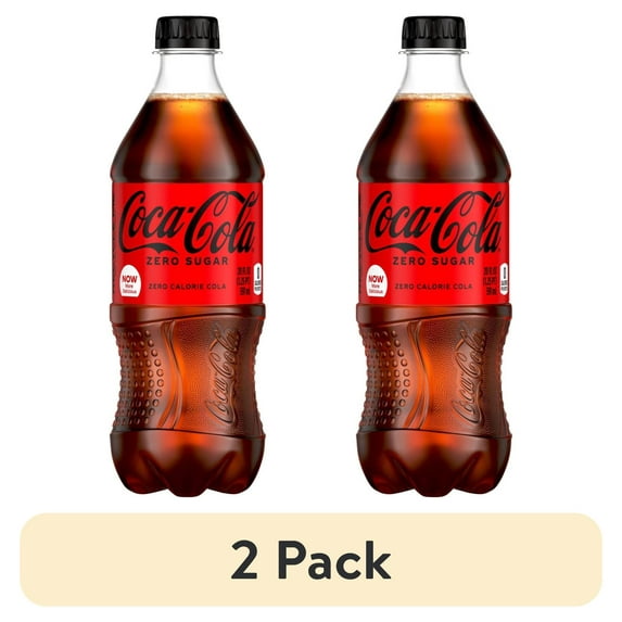 (2 pack) Coca-Cola Zero Sugar Coke - 20 oz- Pack of 2 - Walmart.com