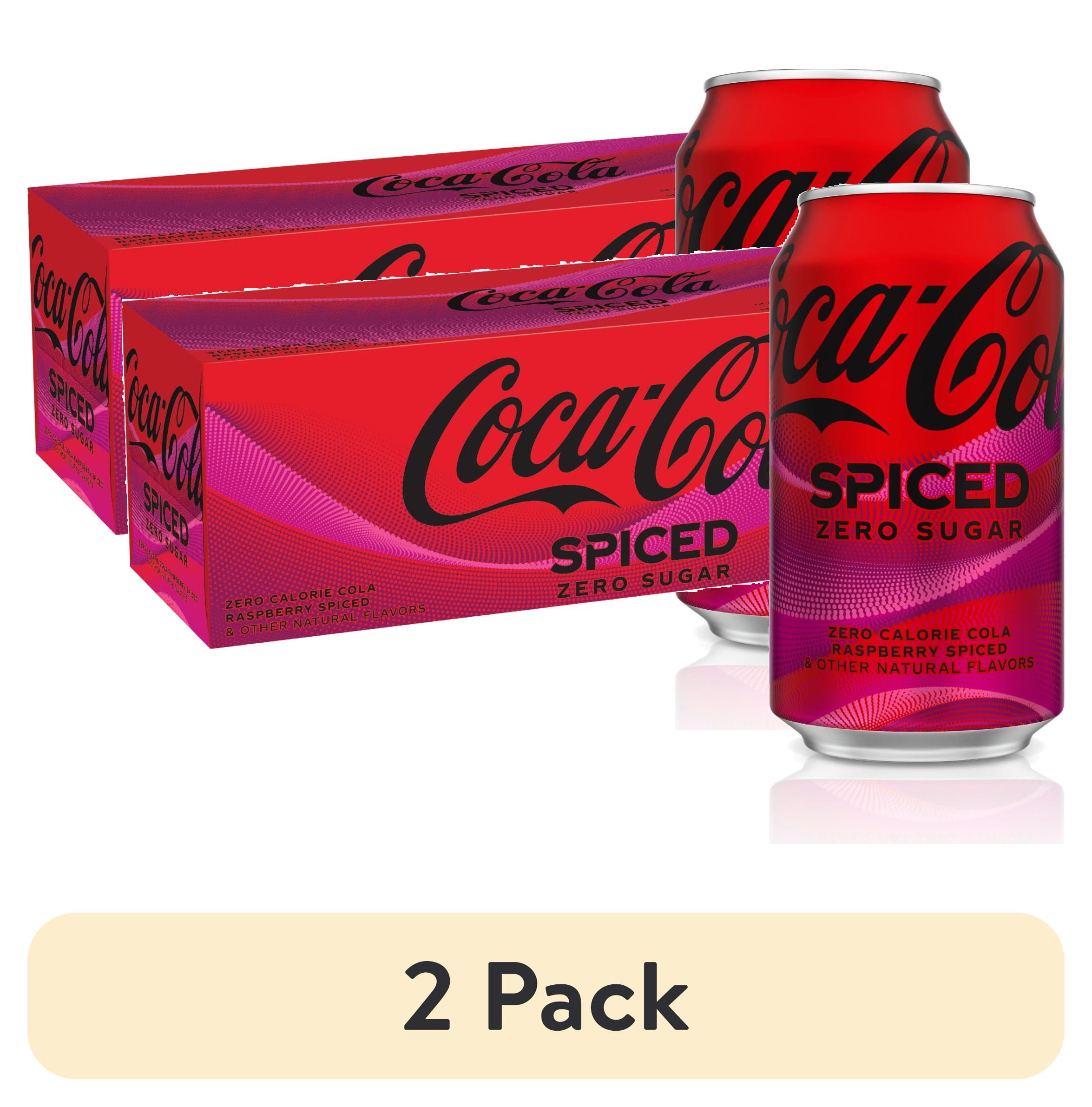 (2 pack) Coca-Cola® Zero Sugar Spiced Raspberry Spiced Coke, Natural ...