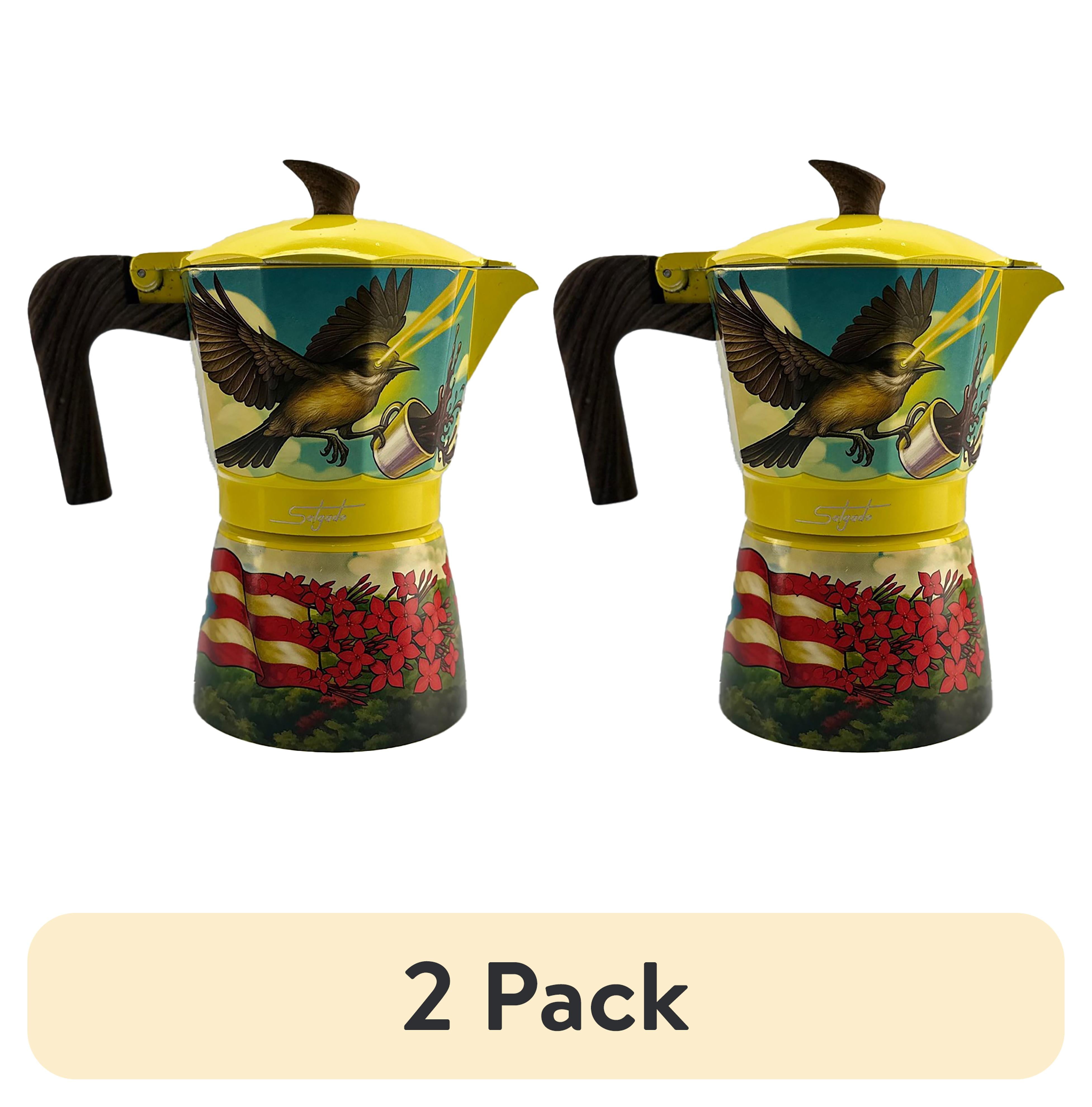 (2 pack) Cocina Criolla X SALGADO 6-Cups Espresso Coffee Maker ...